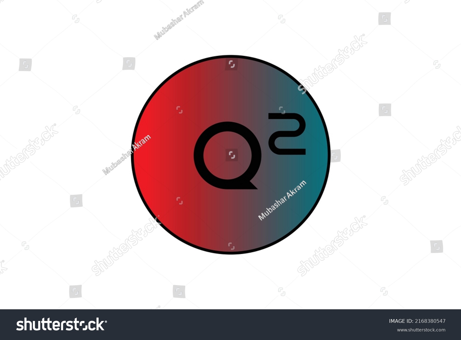 Letter Q2 Logo Vector Design Circle Stock Vector (Royalty Free ...