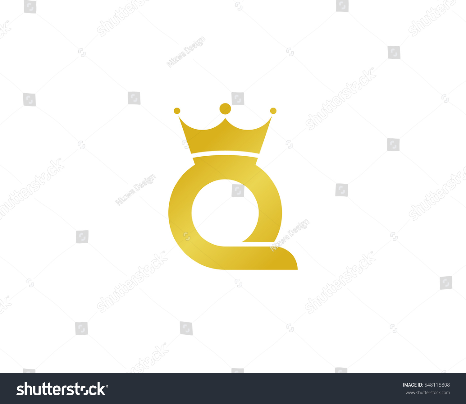 Letter Q Queen Logo Design Element Stock Vector (Royalty Free) 548115808