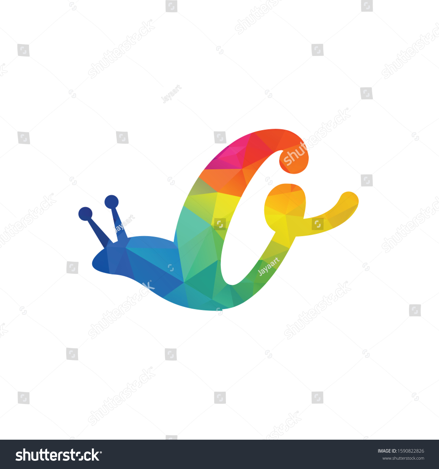 Letter Q Snail Vector Logo Design Stock Vector (Royalty Free ...