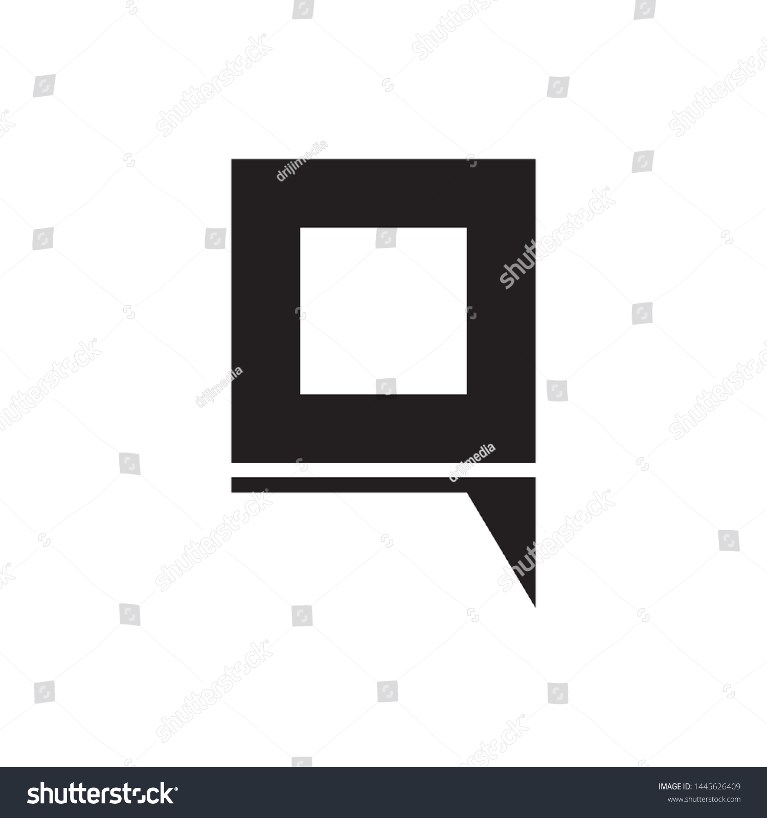 Letter Q Square Logo Design Vector Stock Vector (Royalty Free ...