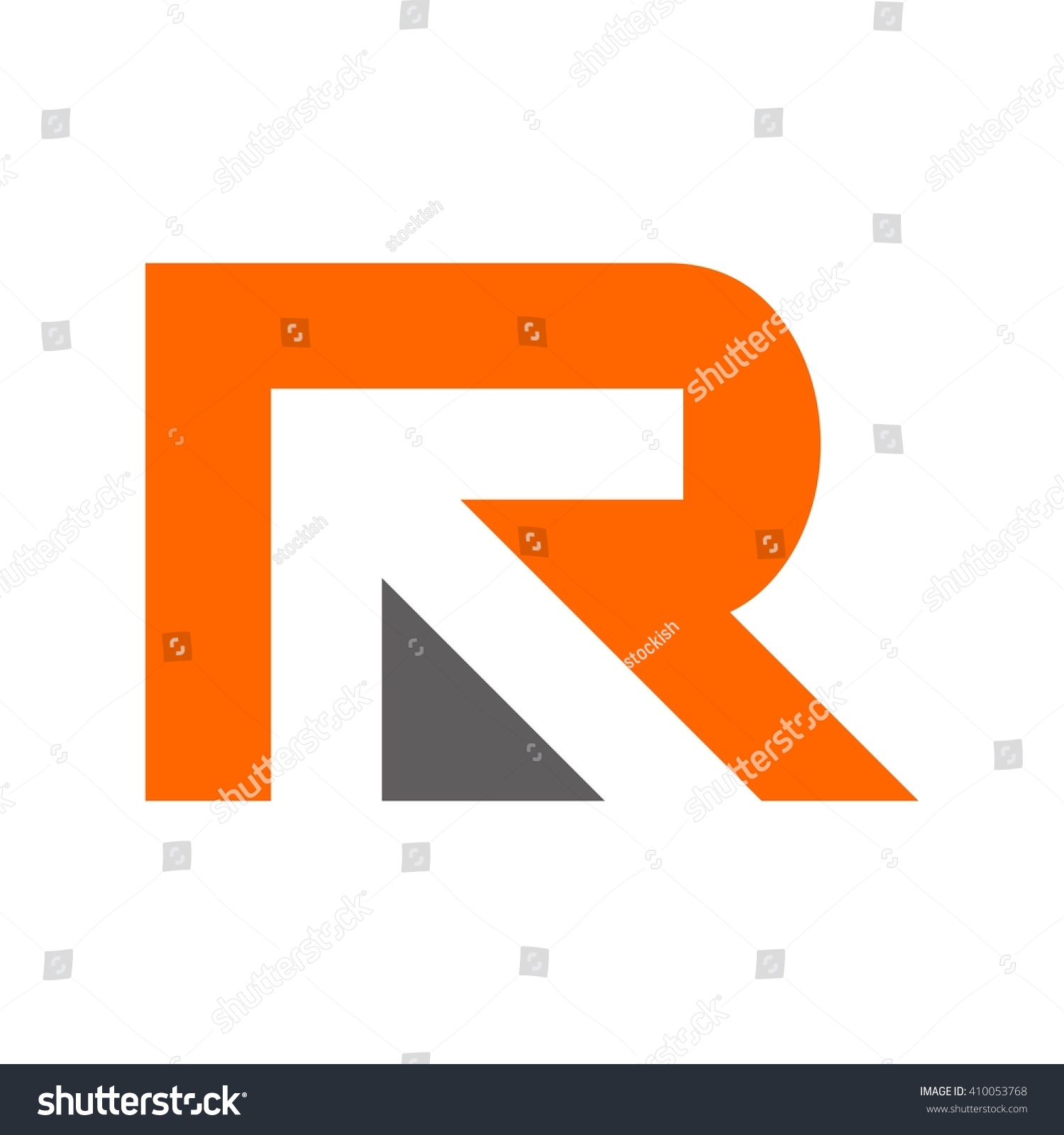 Letter R Arrow Logo Vector: vector de stock (libre de regalías ...