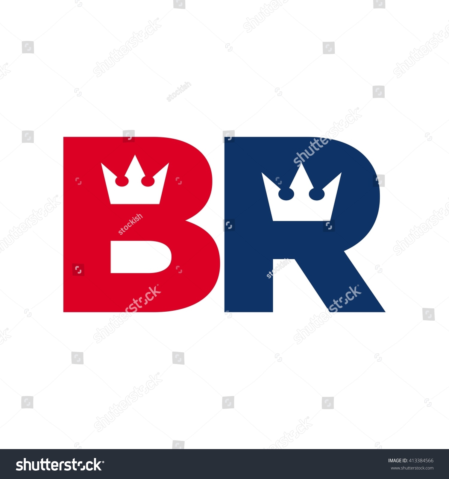 Letter R B Logo Vector Stock Vector (Royalty Free) 413384566