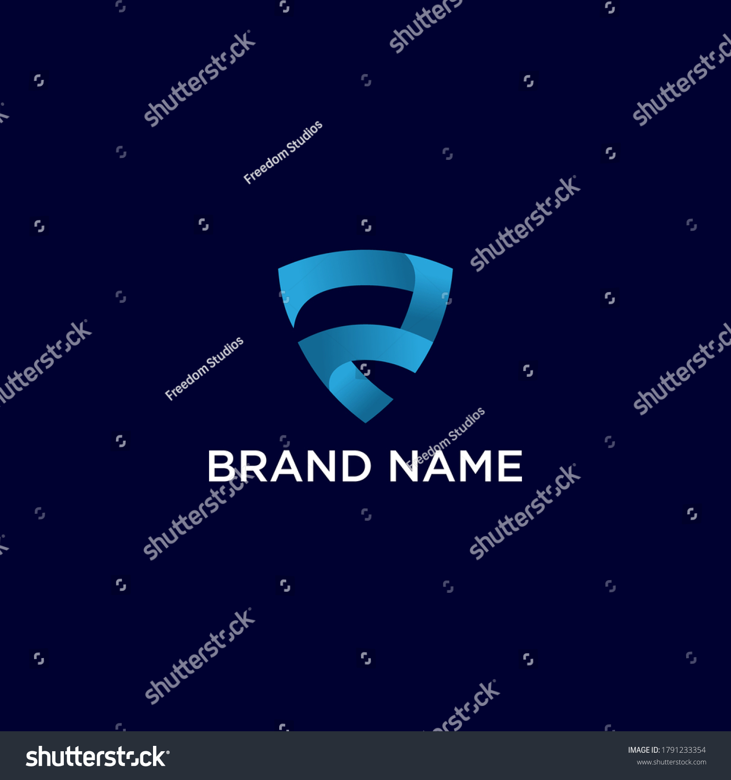 Letter R Shield Concept Logo Vector Stock Vector (Royalty Free ...