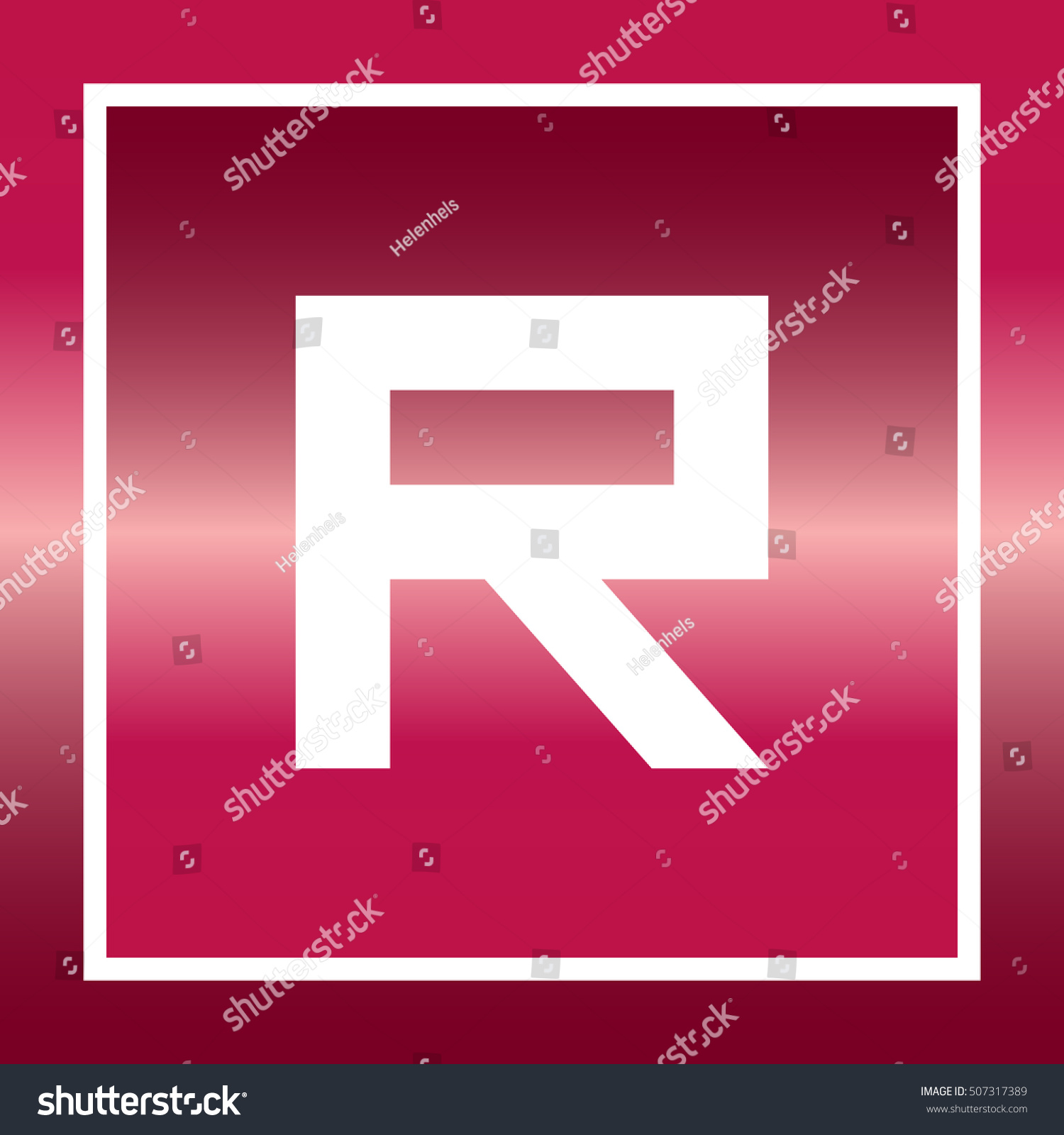 Letter R Vector Stock Vector (Royalty Free) 507317389