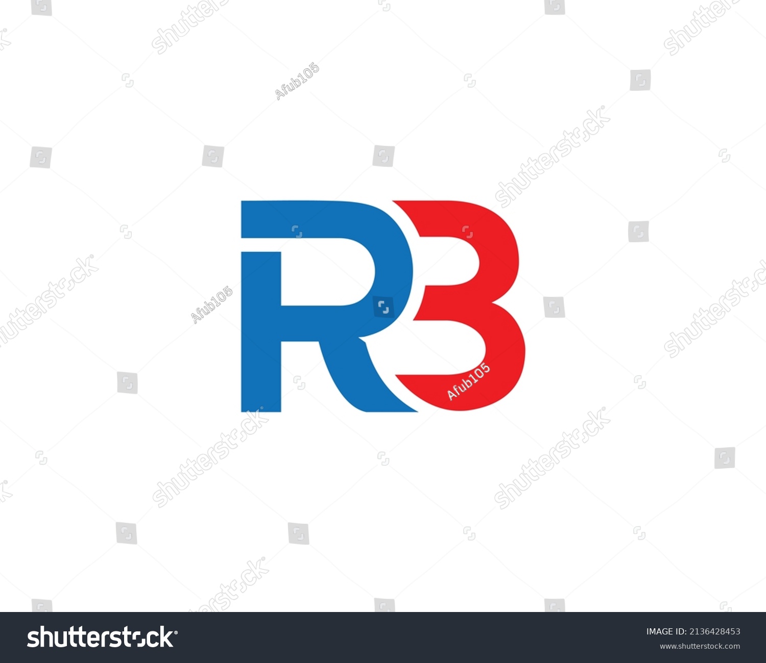 Letter Rb Logo Icon Monogram Vector Stock Vector (Royalty Free ...