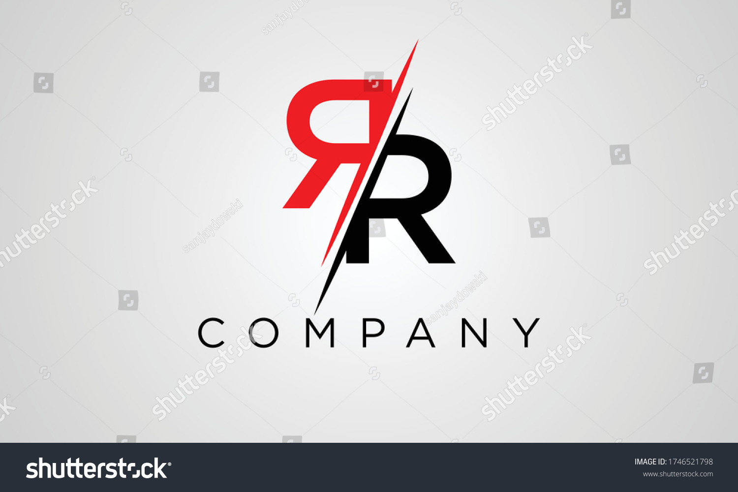 Logotipo de letra RR. Plantilla de: vector de stock (libre de regalías ...