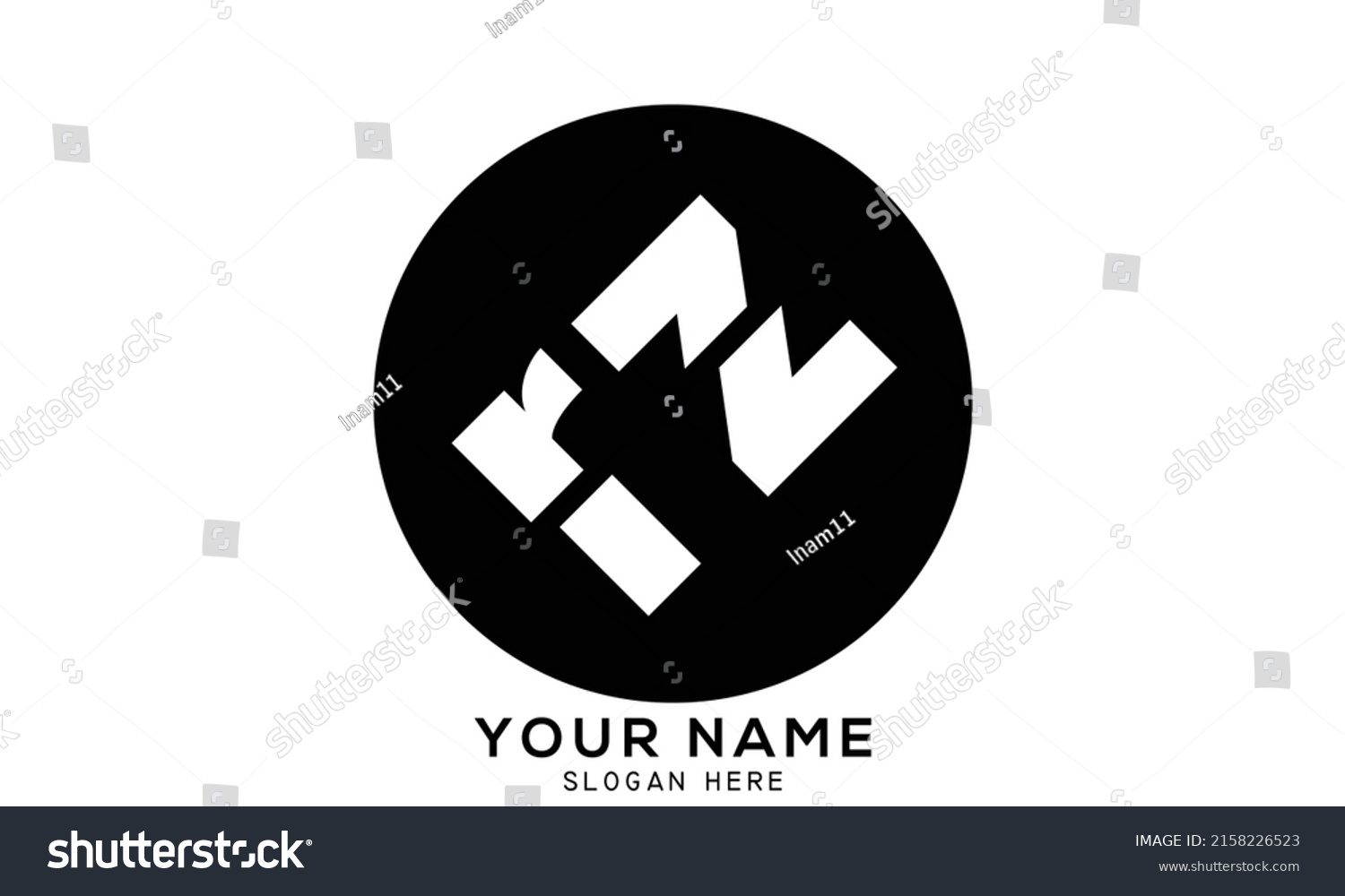 Letter Rz Logo Icon Design Template Stock Vector (Royalty Free ...