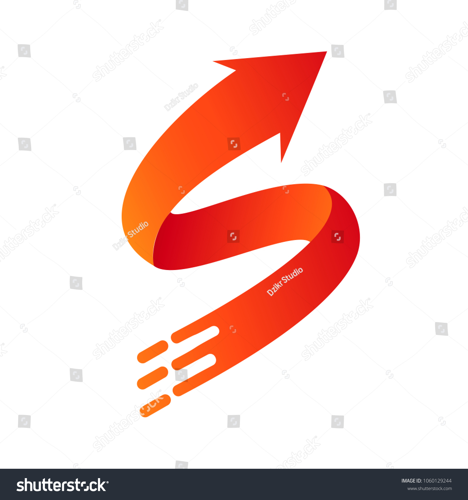 Letter S Arrow Logo Stock Vector (Royalty Free) 1060129244 | Shutterstock