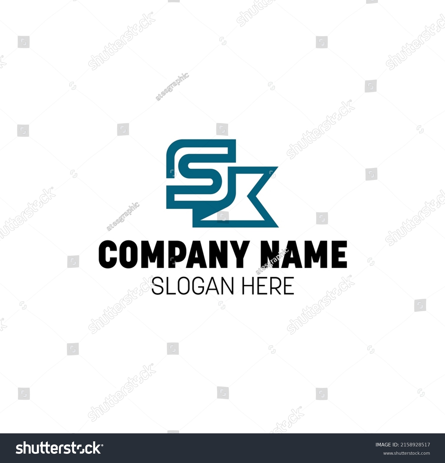Letter S Flag Logo Vector Work Stock Vector (Royalty Free) 2158928517 ...