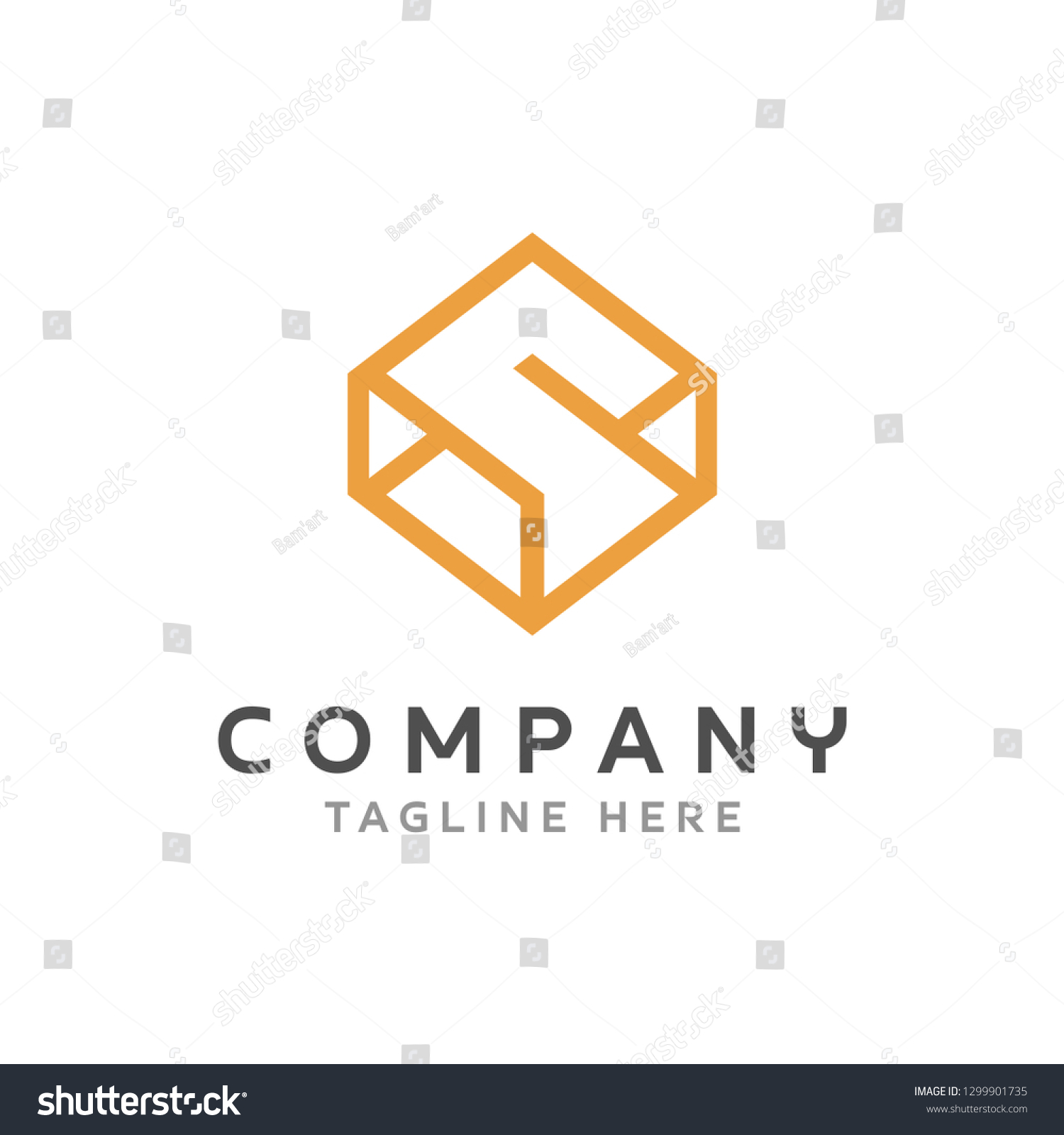Letter S Geometric Vector Stock Vector (Royalty Free) 1299901735