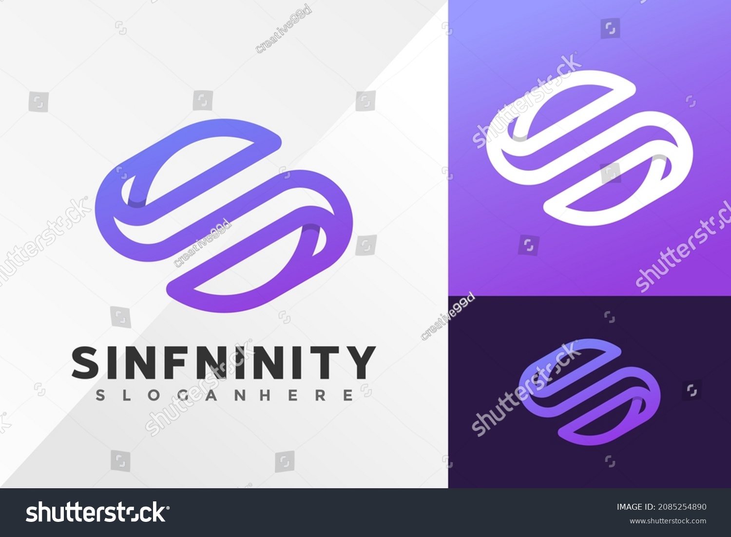 Letter S Infinity Logo Design Vector Stock Vector (Royalty Free) 2085254890