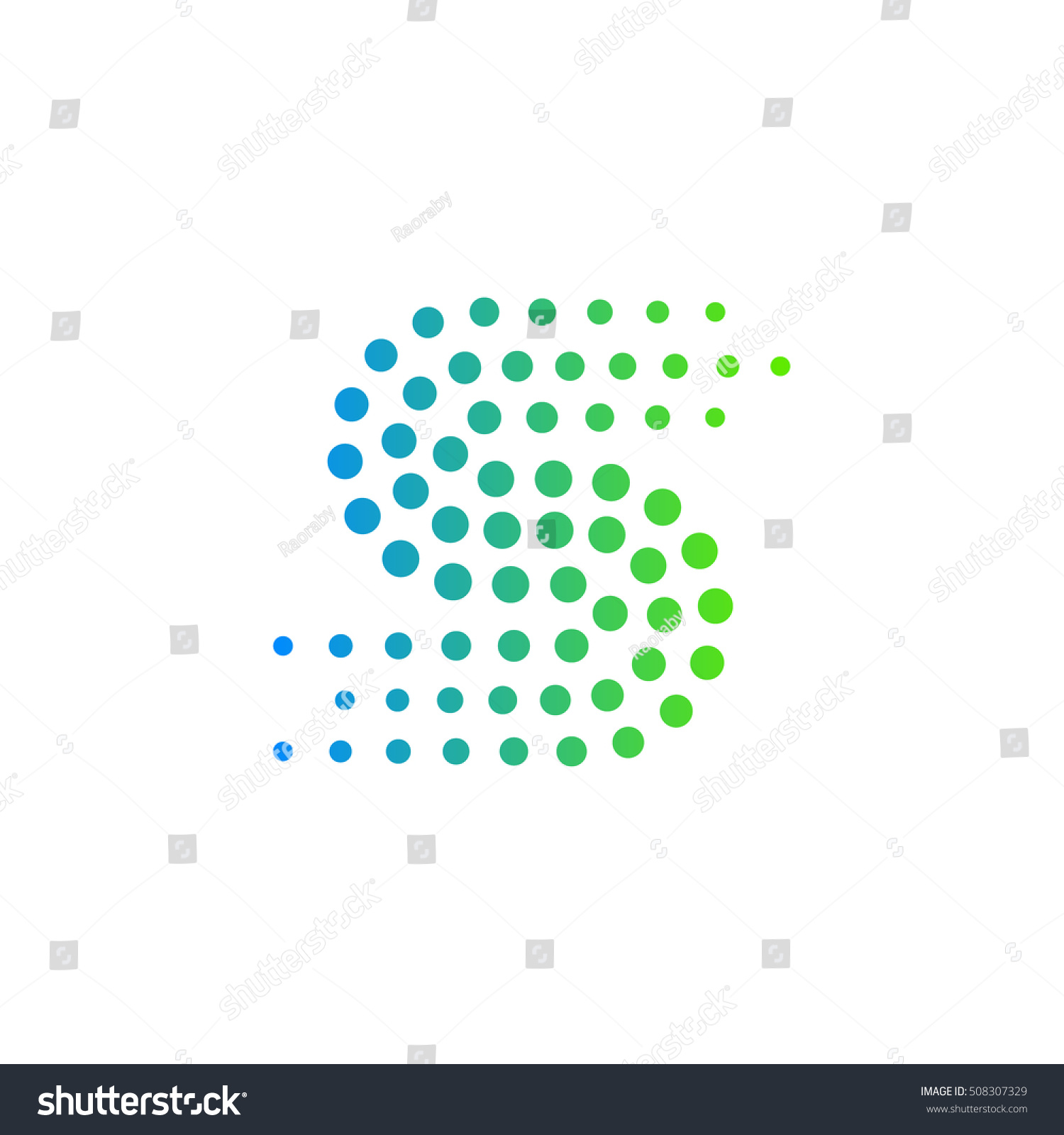Letter S Logodots Logodotted Shape Logotype Stock Vector (Royalty Free ...