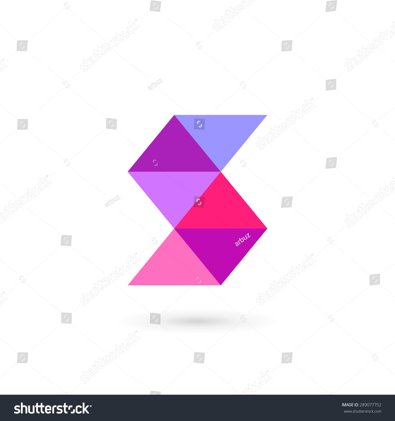 Letter S Mosaic Logo Icon Design Stock Vector (Royalty Free) 289077752