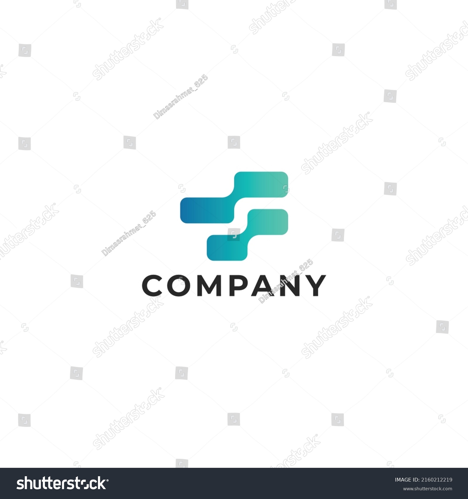 Letter S Negative Space Logo Stock Vector (Royalty Free) 2160212219 ...