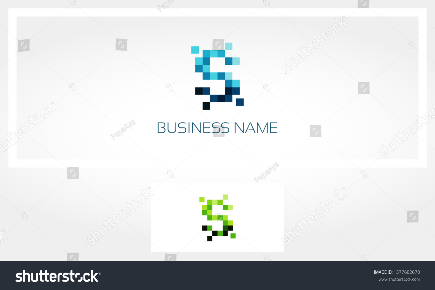 Letter S Pixel Eroded Logo: vector de stock (libre de regalías ...