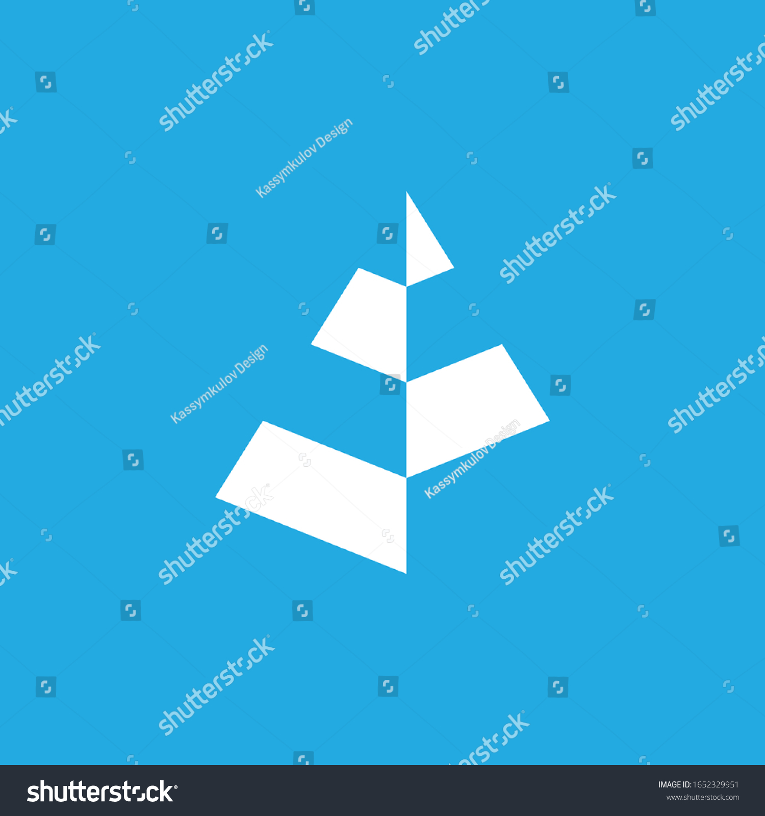 Letter S Pyramid Triangle Monogram Initials Stock Vector (Royalty Free ...