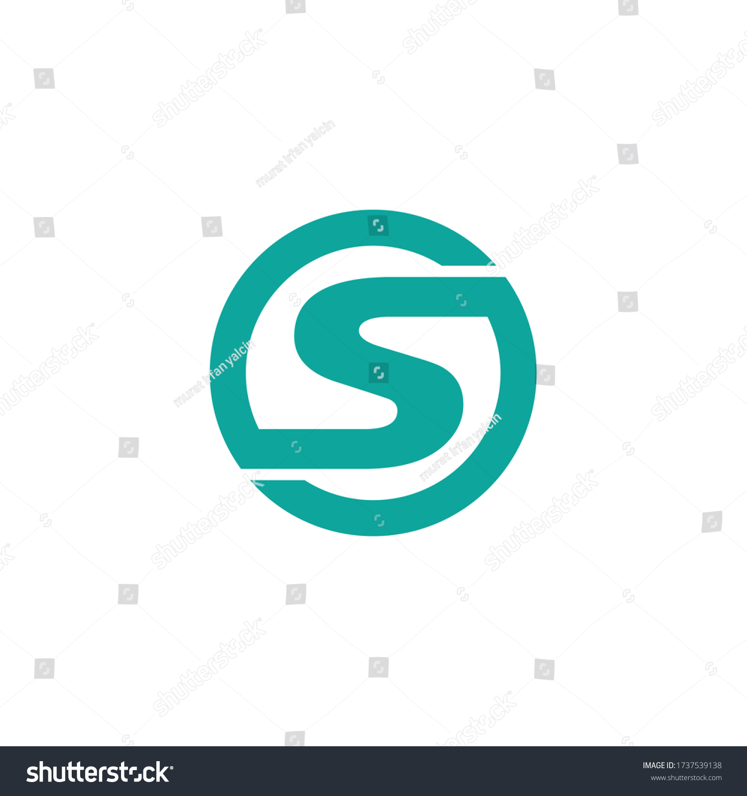 Letter S Round Logo Design Vector Stock Vector (Royalty Free) 1737539138