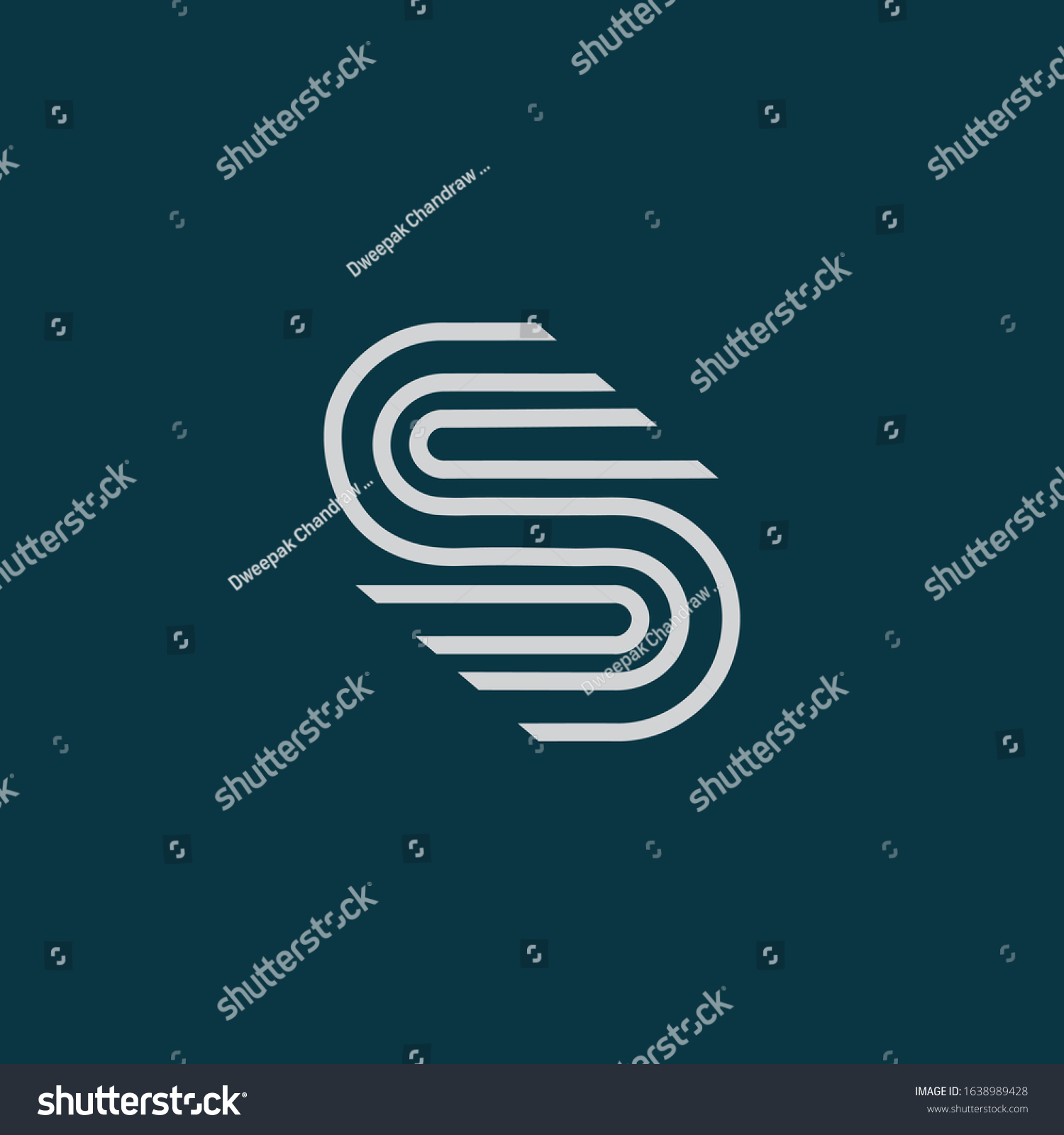 Letter S Ss Logo Design Simple Stock Vector (Royalty Free) 1638989428 ...