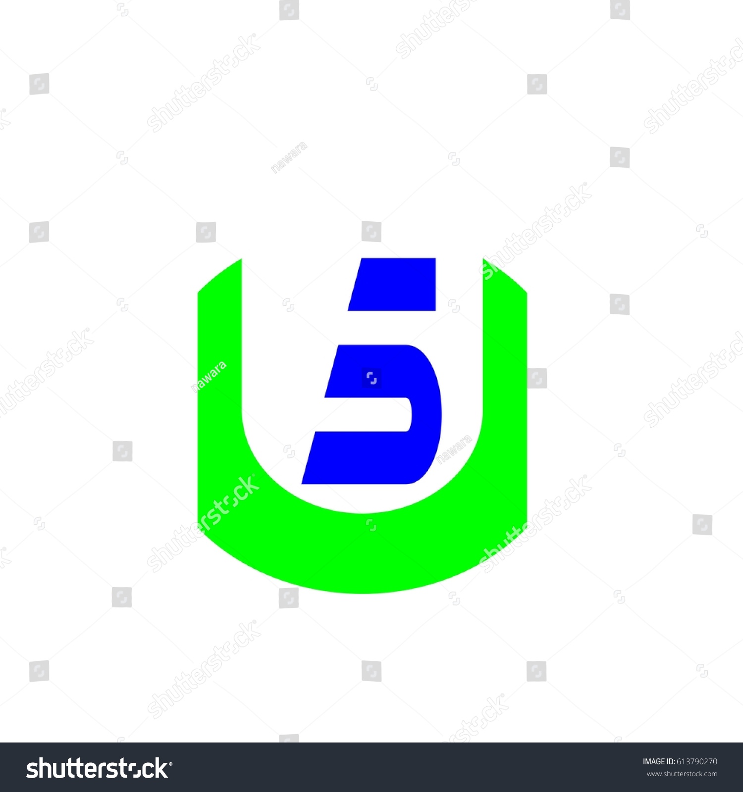 Letter Su Logo Vector Stock Vector (Royalty Free) 613790270
