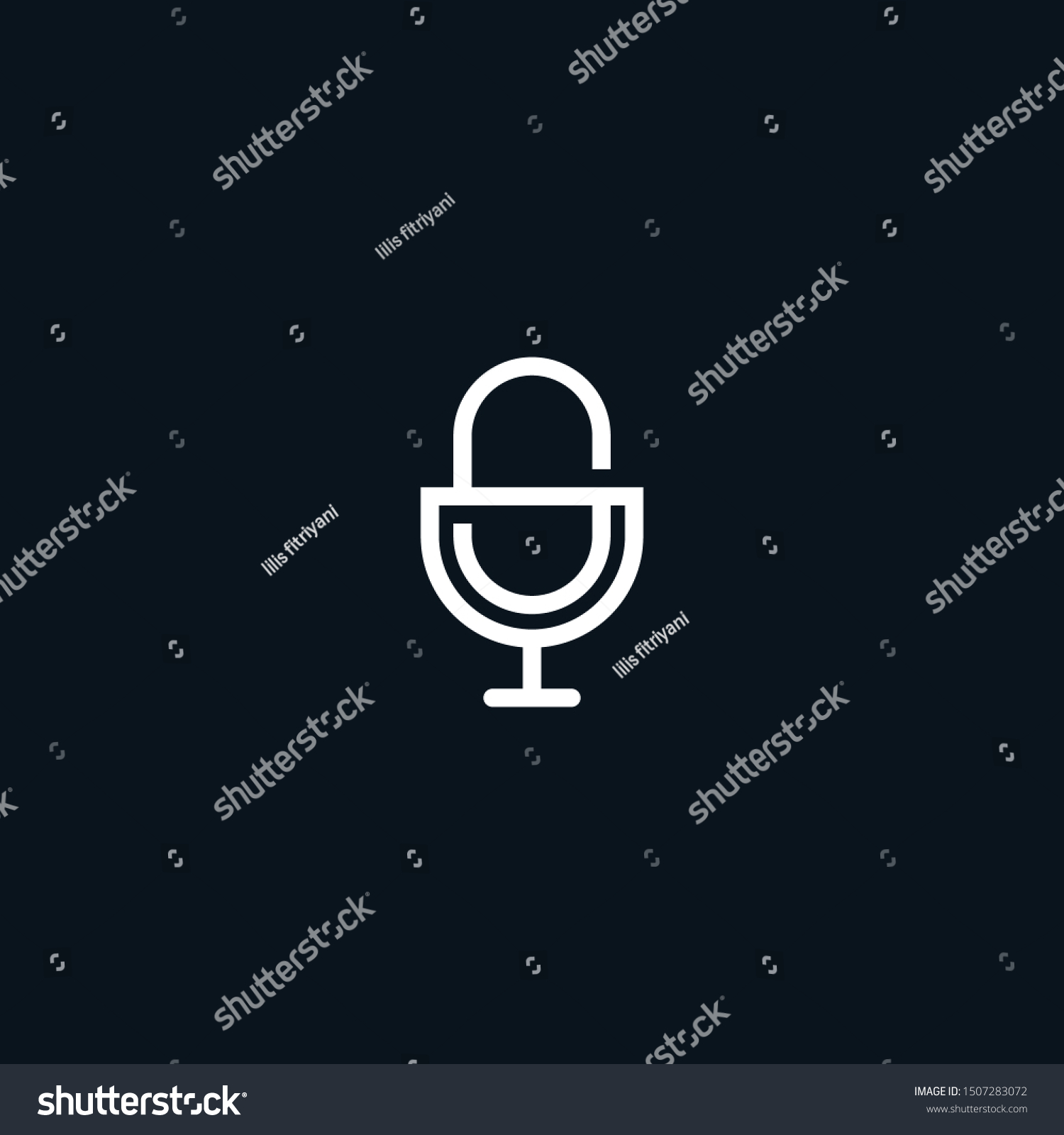 Letter S Microphone Logo Design Vector Stock Vector (Royalty Free ...