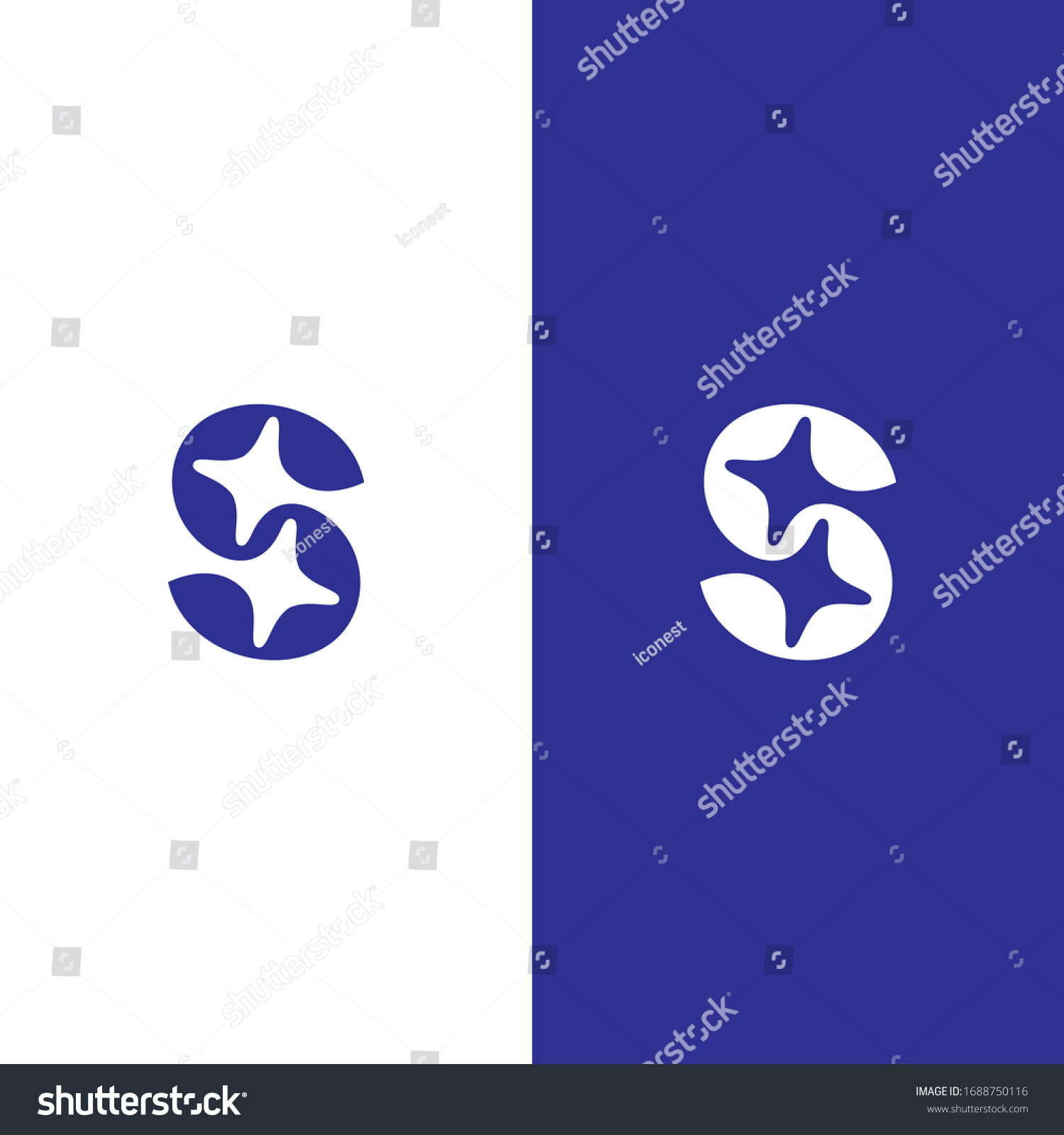 Letter S Star Logo Template Vector Stock Vector (Royalty Free ...