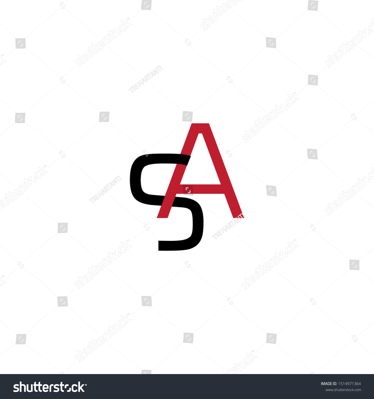 Letter Sa New Logo Vector Stock Vector (Royalty Free) 1514971364