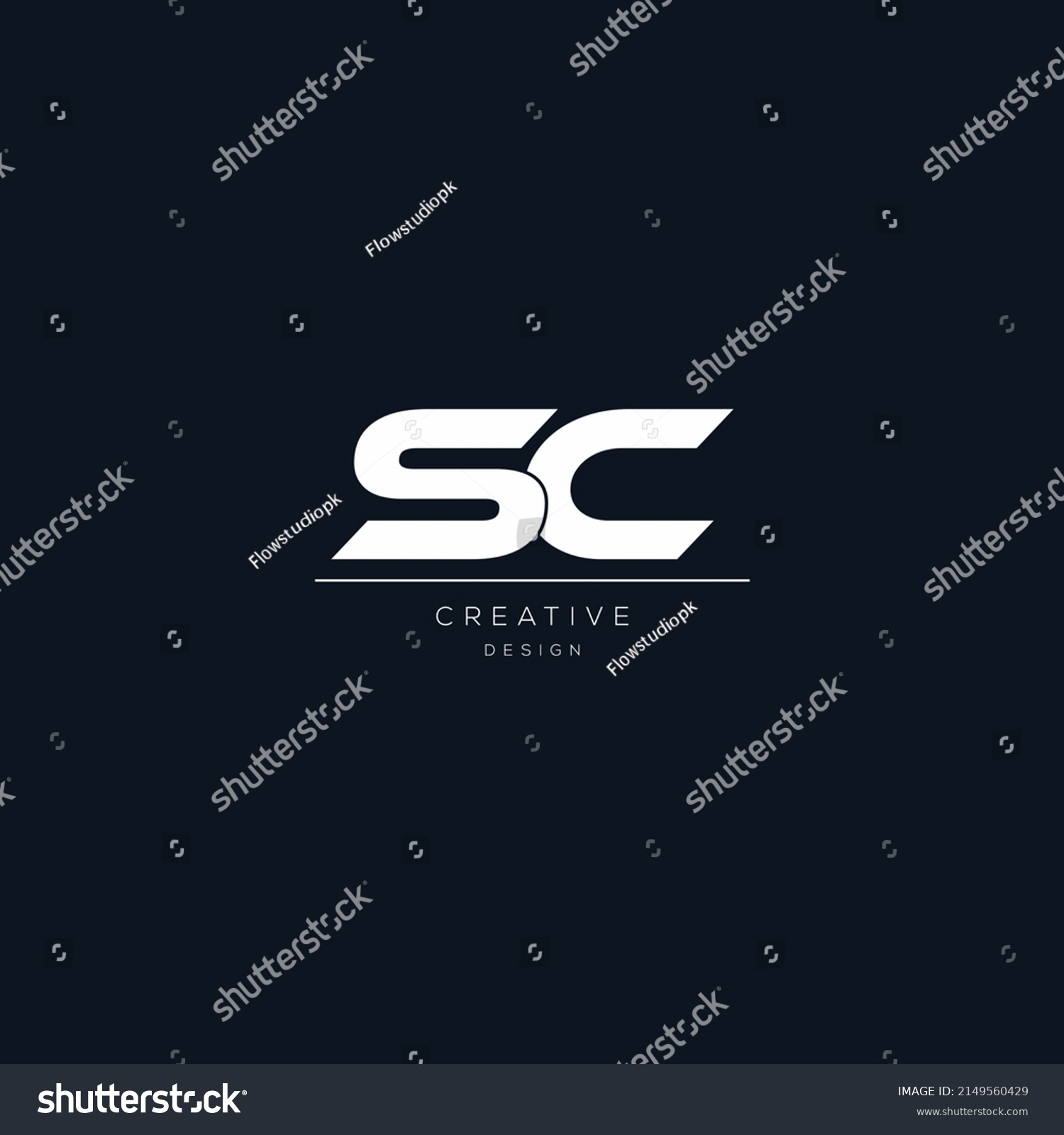 Letter Sc Logo Icon Design Template Stock Vector (Royalty Free ...