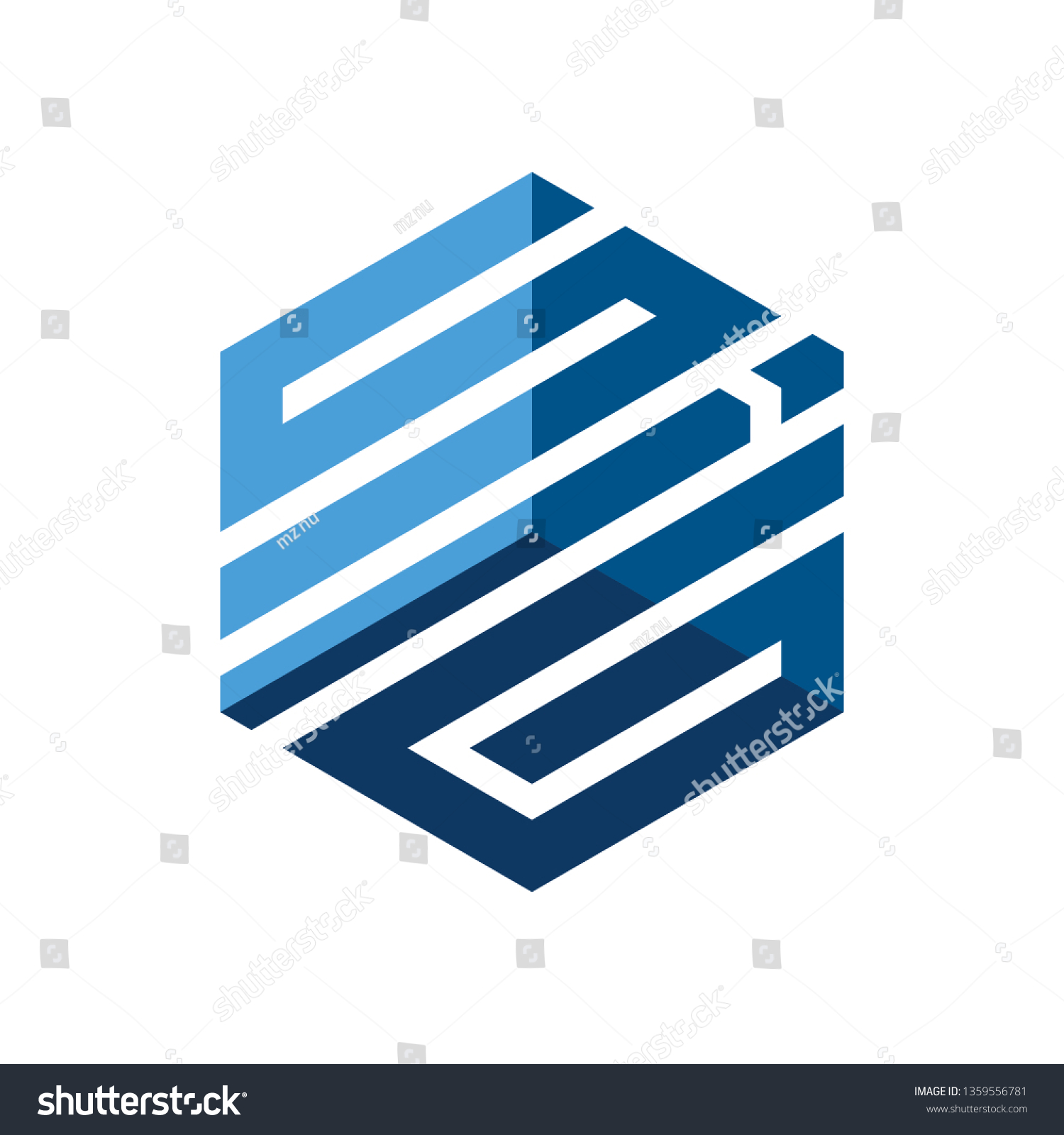 Letter Sig Logo Vector Stock Vector (Royalty Free) 1359556781