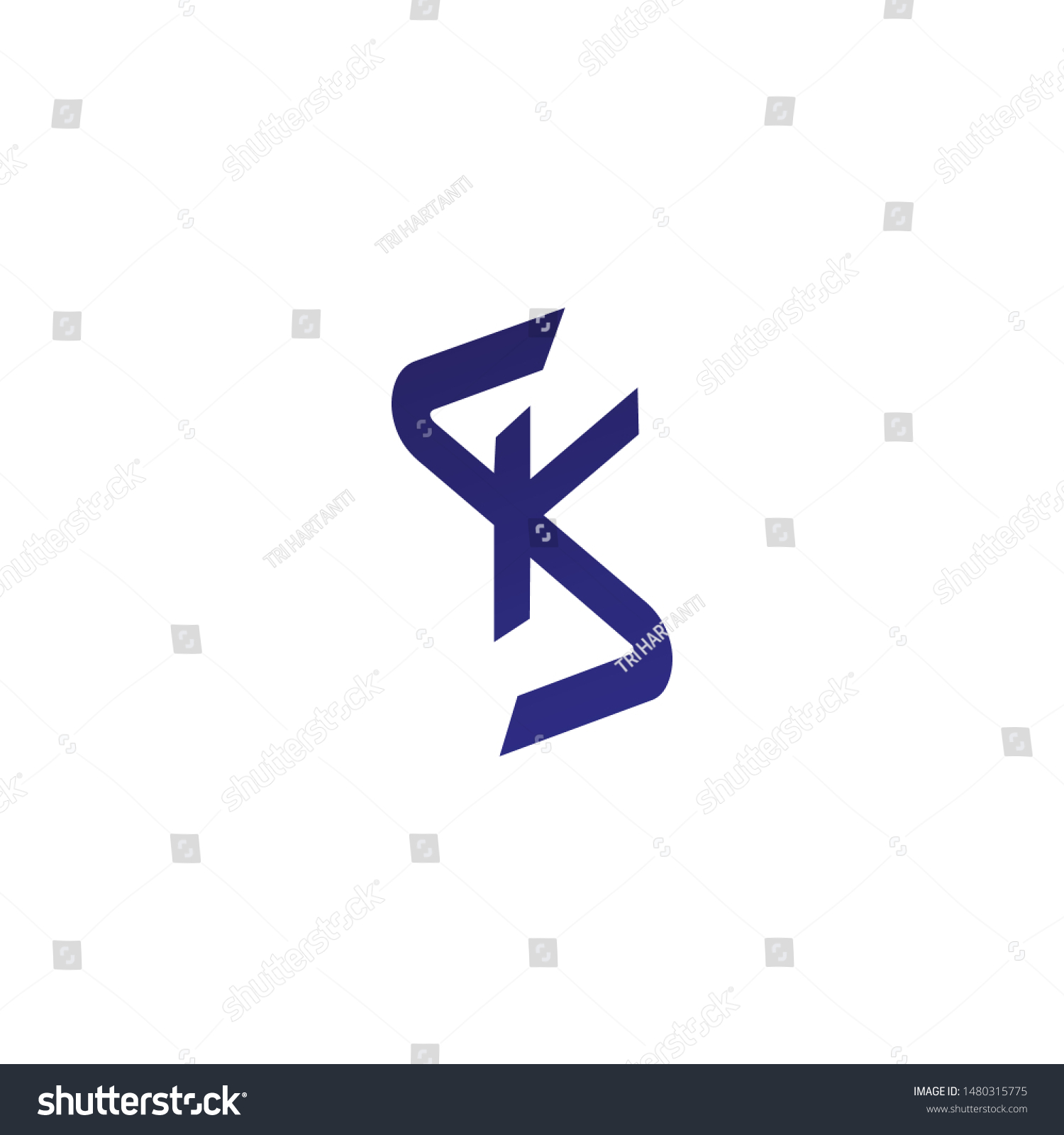 Letter Sk New Logo Vector Stock Vector (Royalty Free) 1480315775 ...