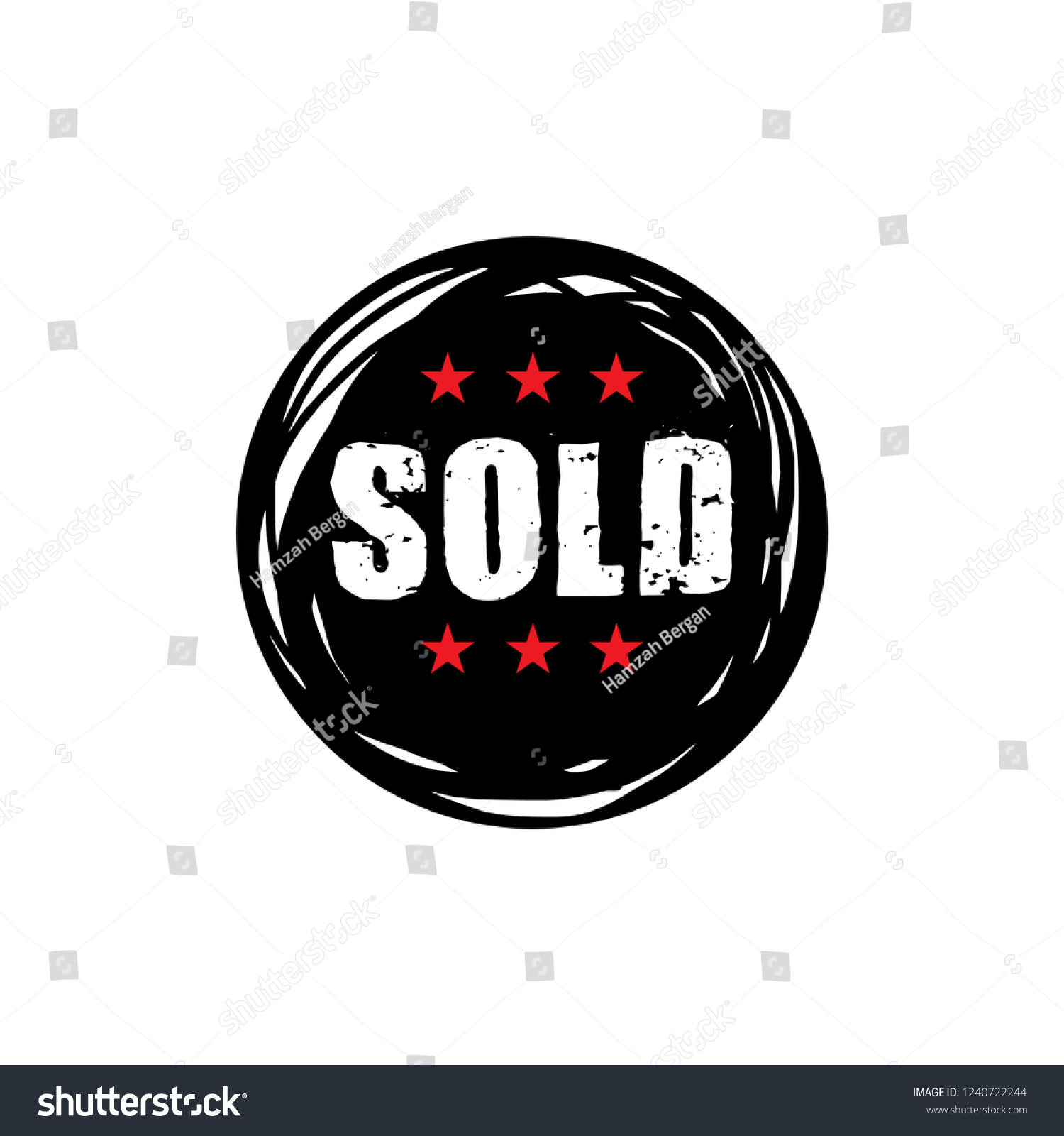 Letter Sold Logo Stock Vector (Royalty Free) 1240722244 | Shutterstock