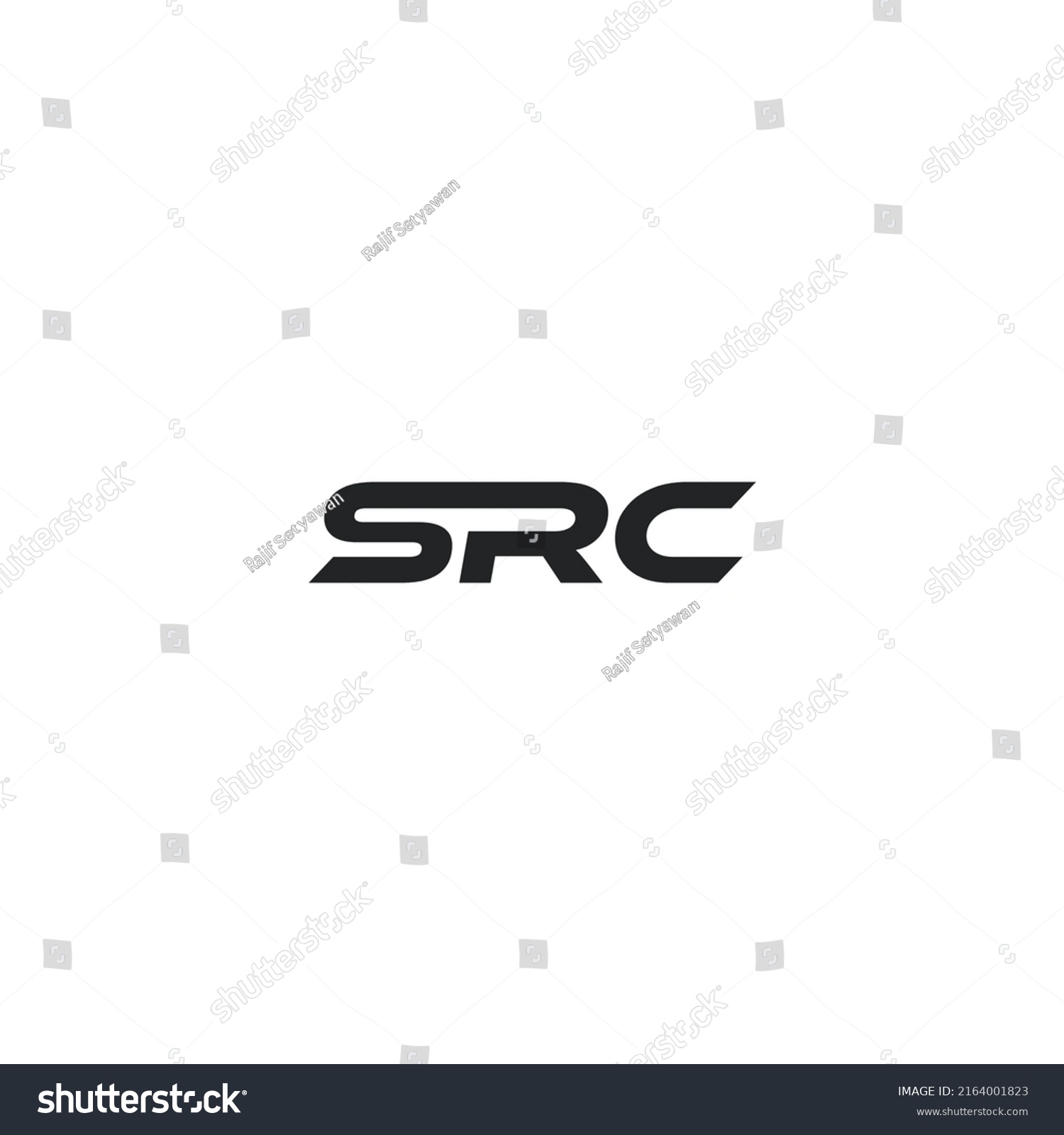 Letter Src Minimal Simple Modern Logo Stock Vector (Royalty Free ...