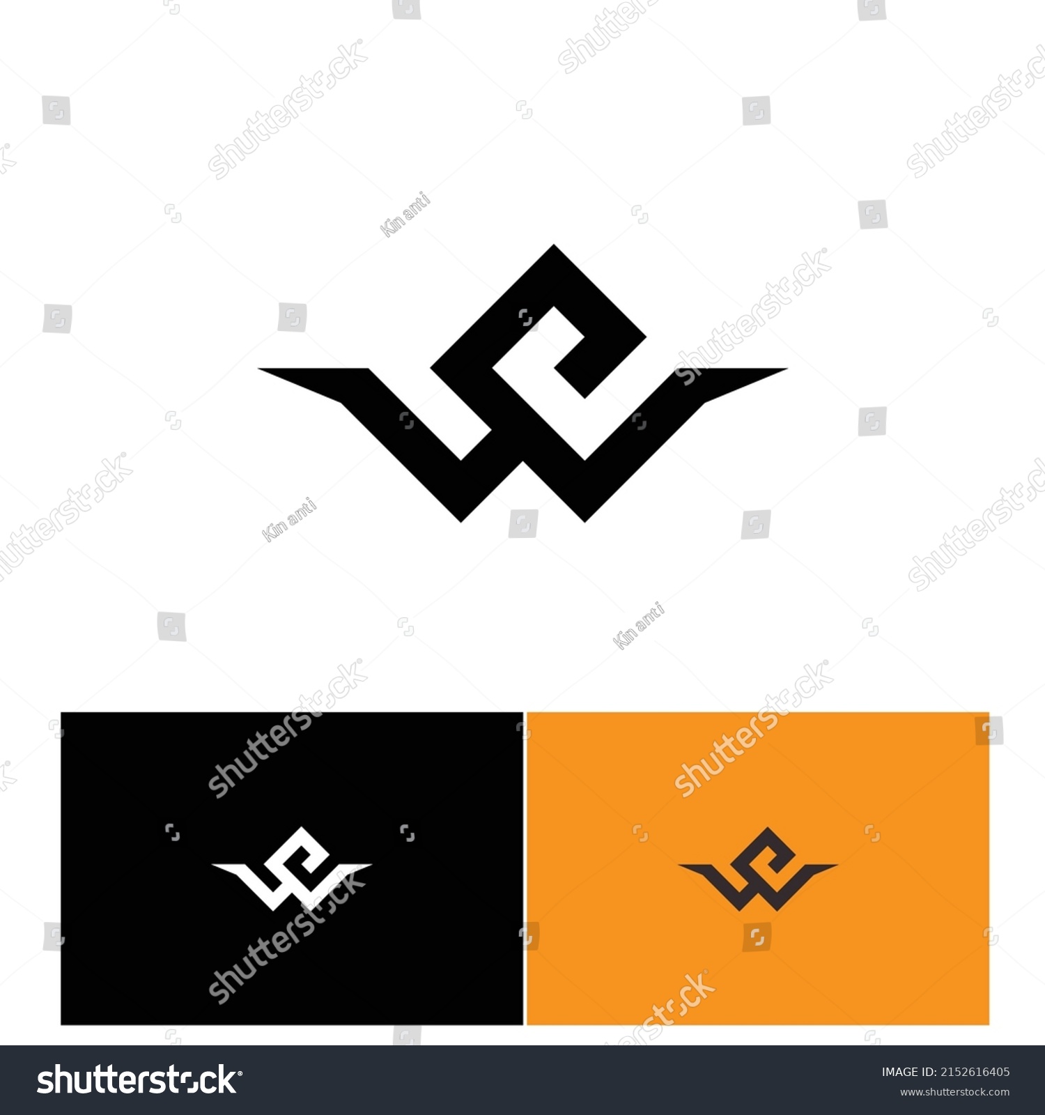 Letter Sw Initial Vector Illustration Stock Vector (Royalty Free ...
