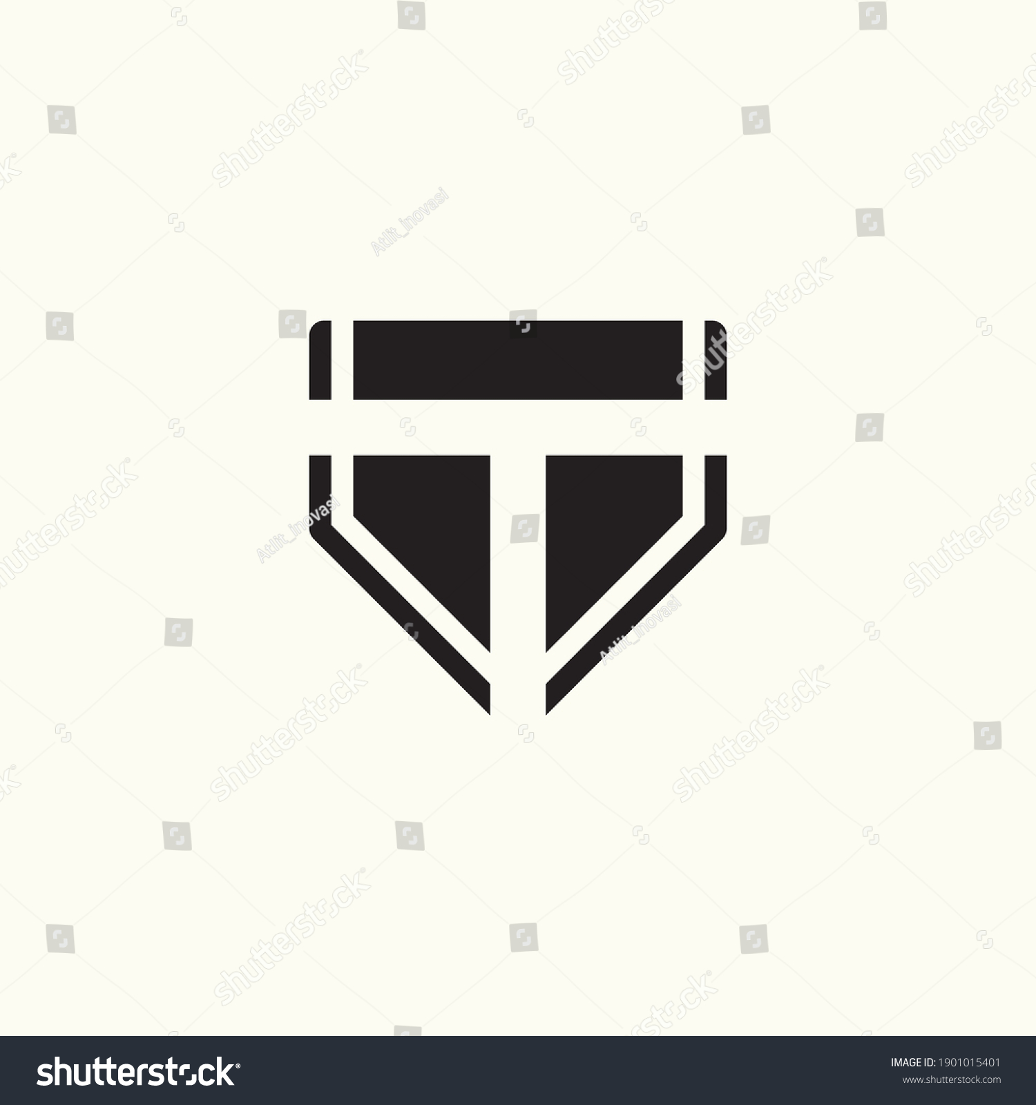 Letter T Badge Logo Vector Concept: เวกเตอร์สต็อก (ปลอดค่าลิขสิทธิ์ ...