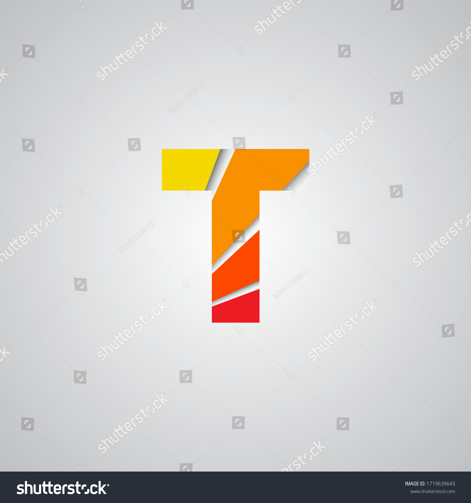 Letter T Initial Sign Logo Design Stock Vector (Royalty Free ...