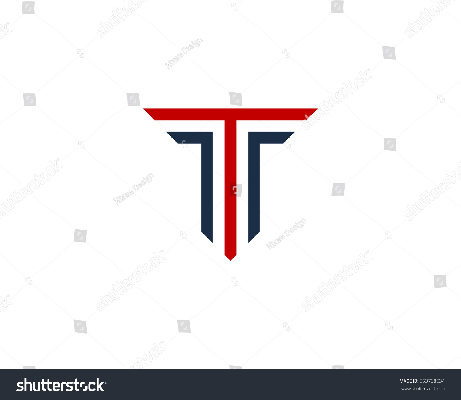 Letter T Line Logo Design Element Stock Vector (Royalty Free) 553768534