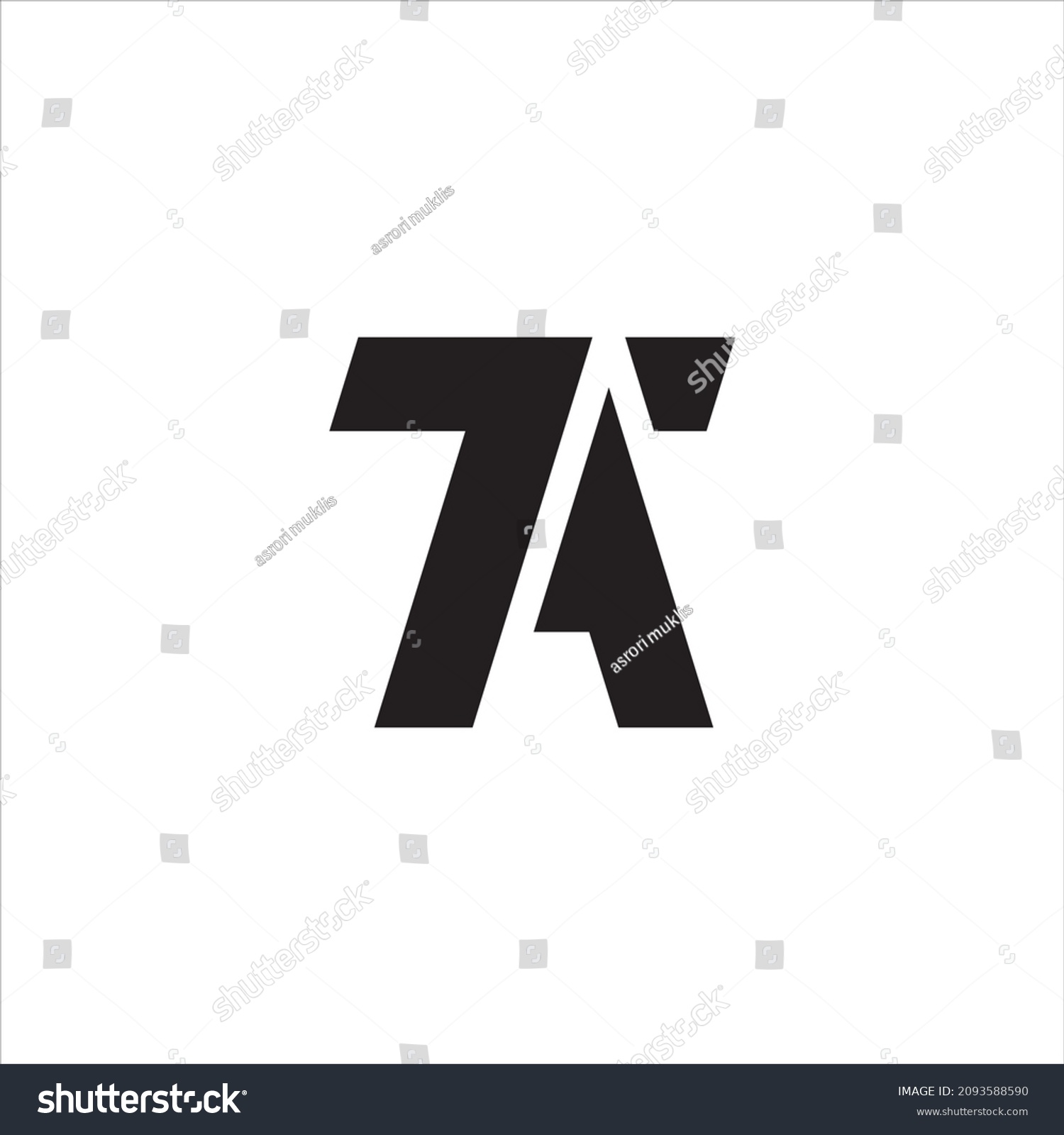 Letter Ta Logo Design Template Vector Stock Vector (Royalty Free ...