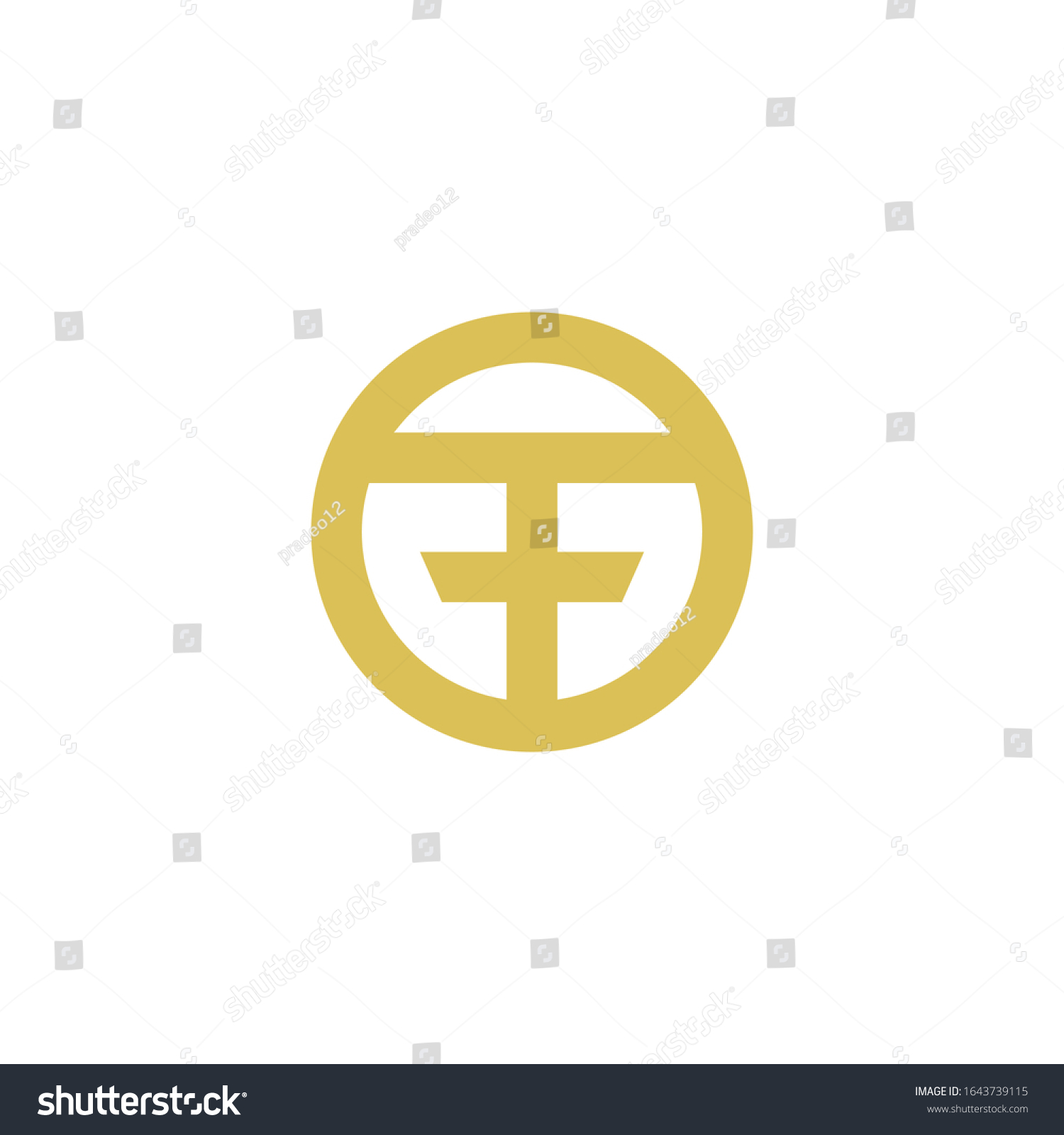 Letter Tf Circle Logo Design Vector: Vector có sẵn (miễn phí bản quyền ...