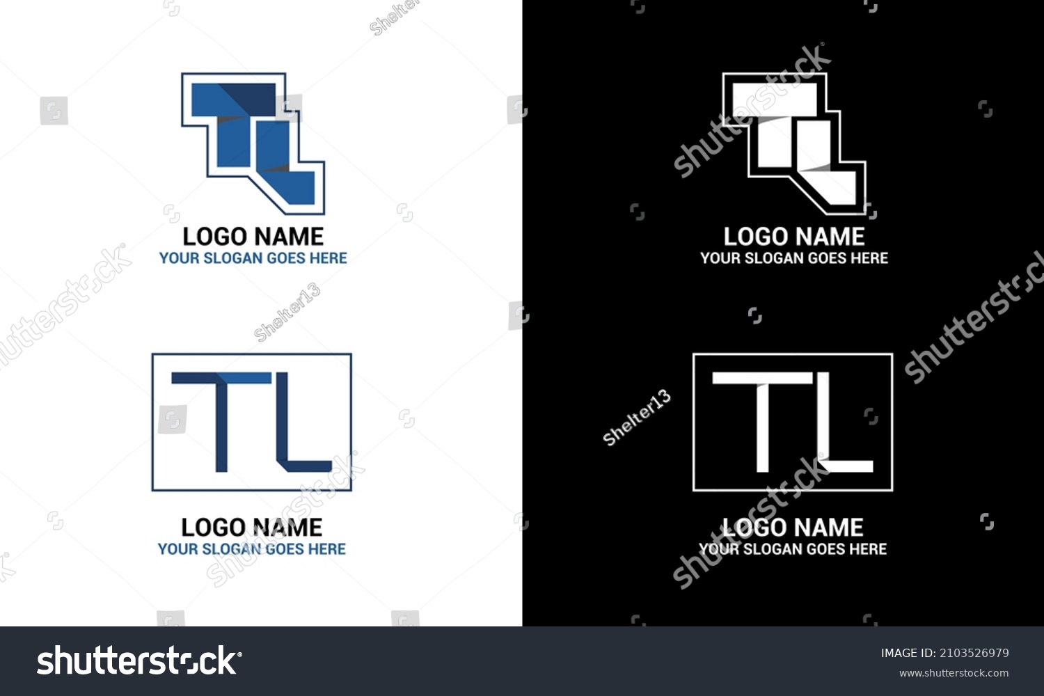 Letter Tl Logo Template Design Vector Stock Vector (Royalty Free ...