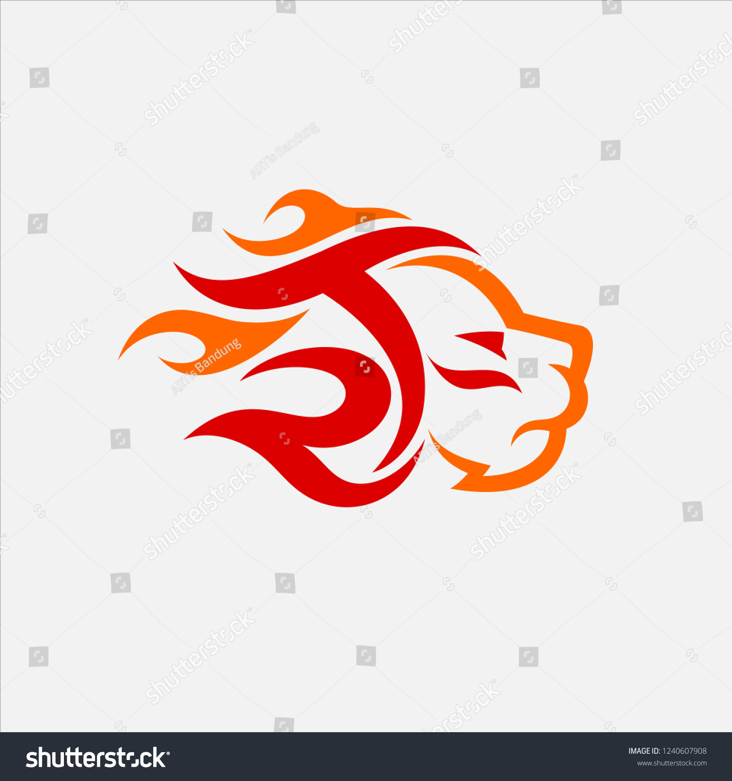 Letter Tr Lion Stock Vector (Royalty Free) 1240607908 | Shutterstock