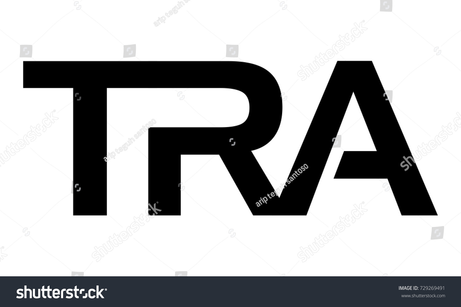 Letter Tra Modern Stock Vector (Royalty Free) 729269491 | Shutterstock