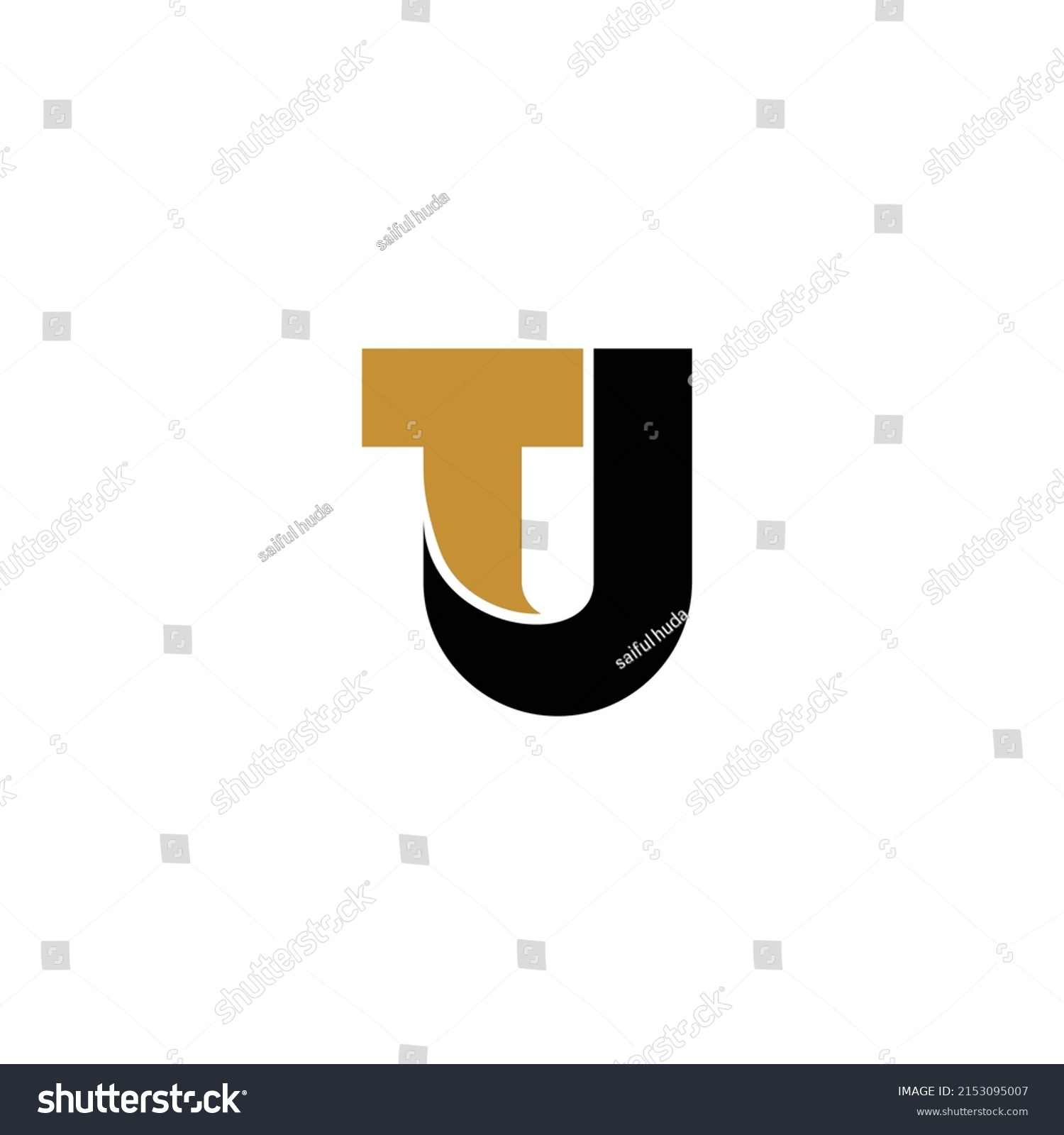 Letter Tu Simple Logo Design Vector Stock Vector (Royalty Free ...