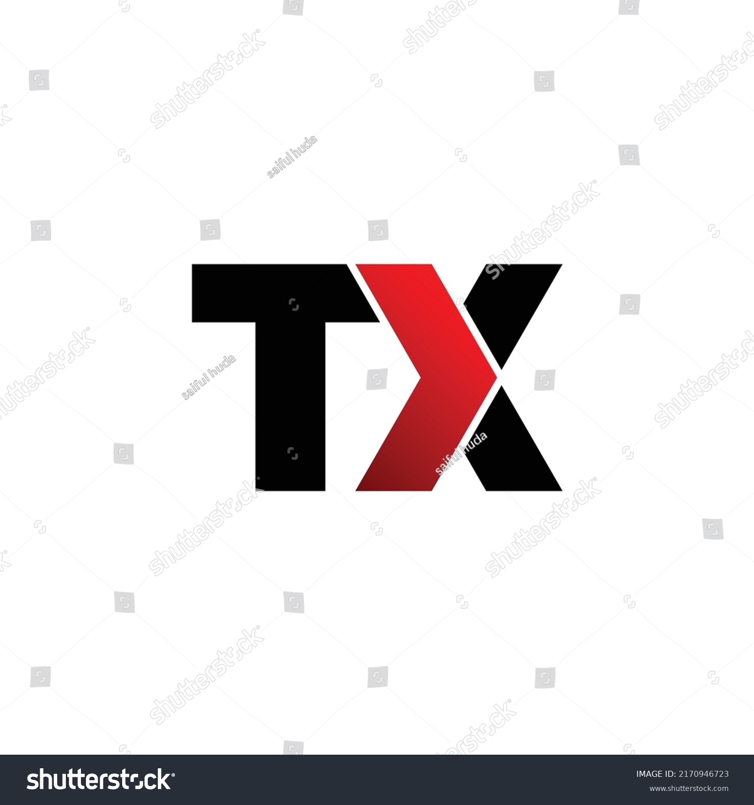 Letter Tx Simple Logo Design Vector Stock Vector (Royalty Free ...