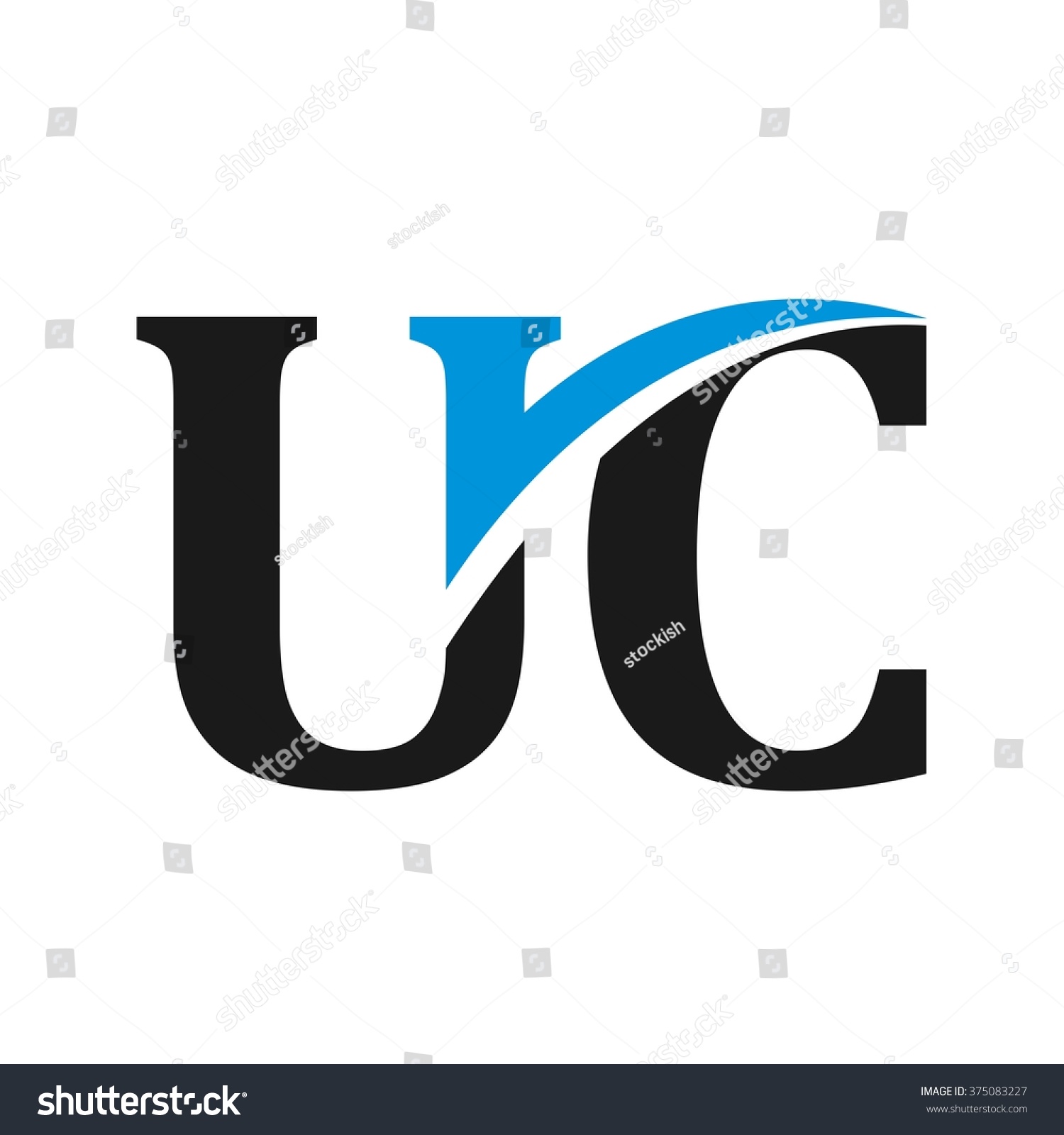 Letter U C Logo Vector: เวกเตอร์สต็อก (ปลอดค่าลิขสิทธิ์) 375083227 ...