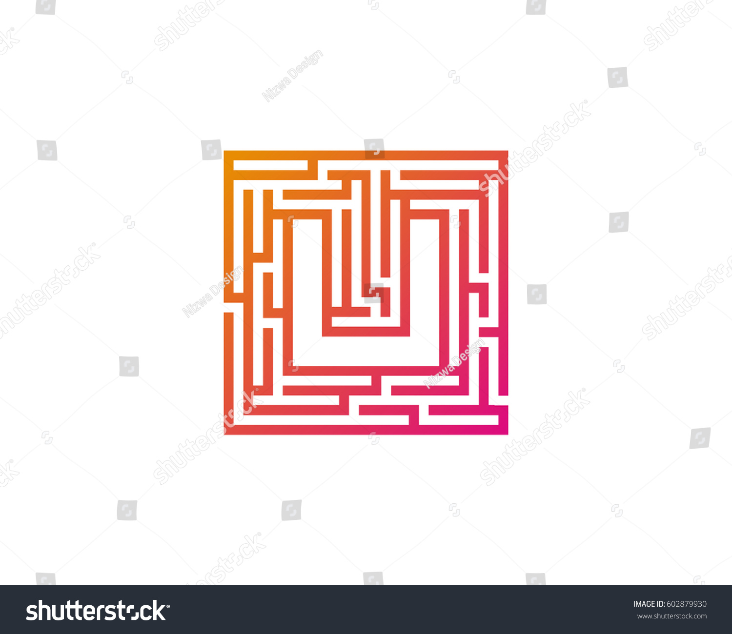 Letter U Maze Labyrinth Logo Design: เวกเตอร์สต็อก (ปลอดค่าลิขสิทธิ์ ...