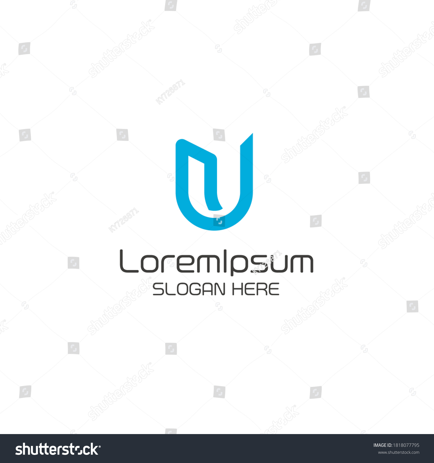 Letter U Vector Logo Design Template Stock Vector (Royalty Free ...