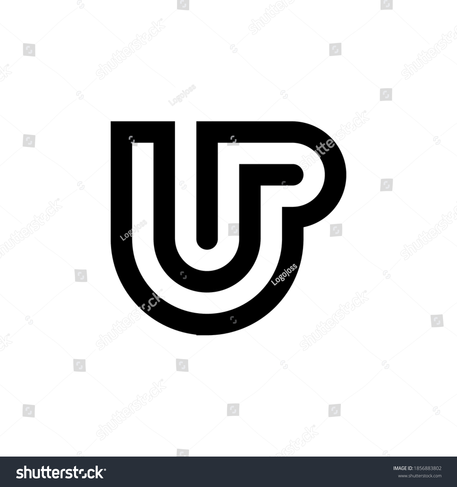 Letter Monogram Logo Template Stock Vector (Royalty Free) 1856883802 ...
