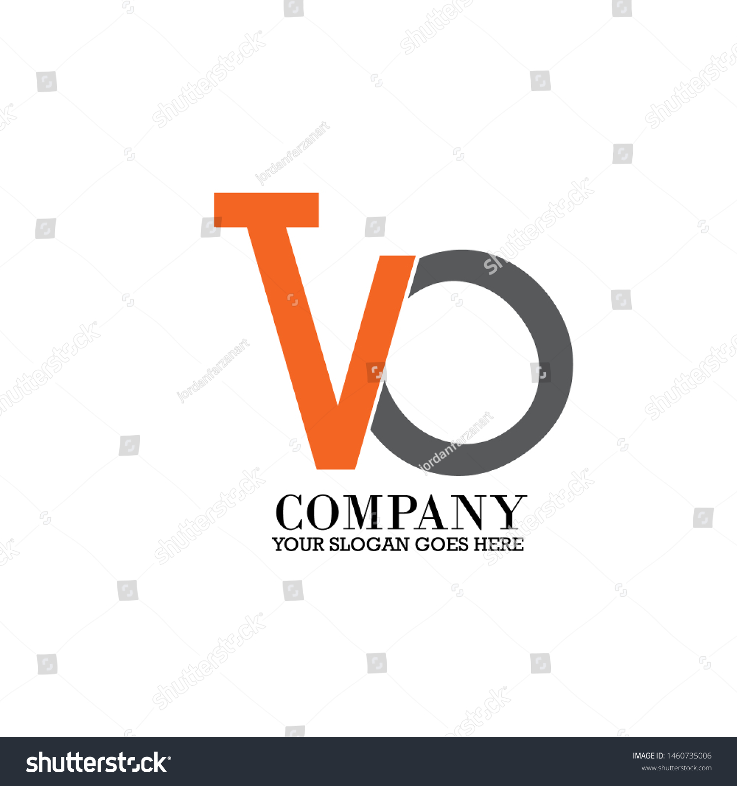 Letter Vo Logo Icon Design Template Stock Vector (Royalty Free) 1460735006