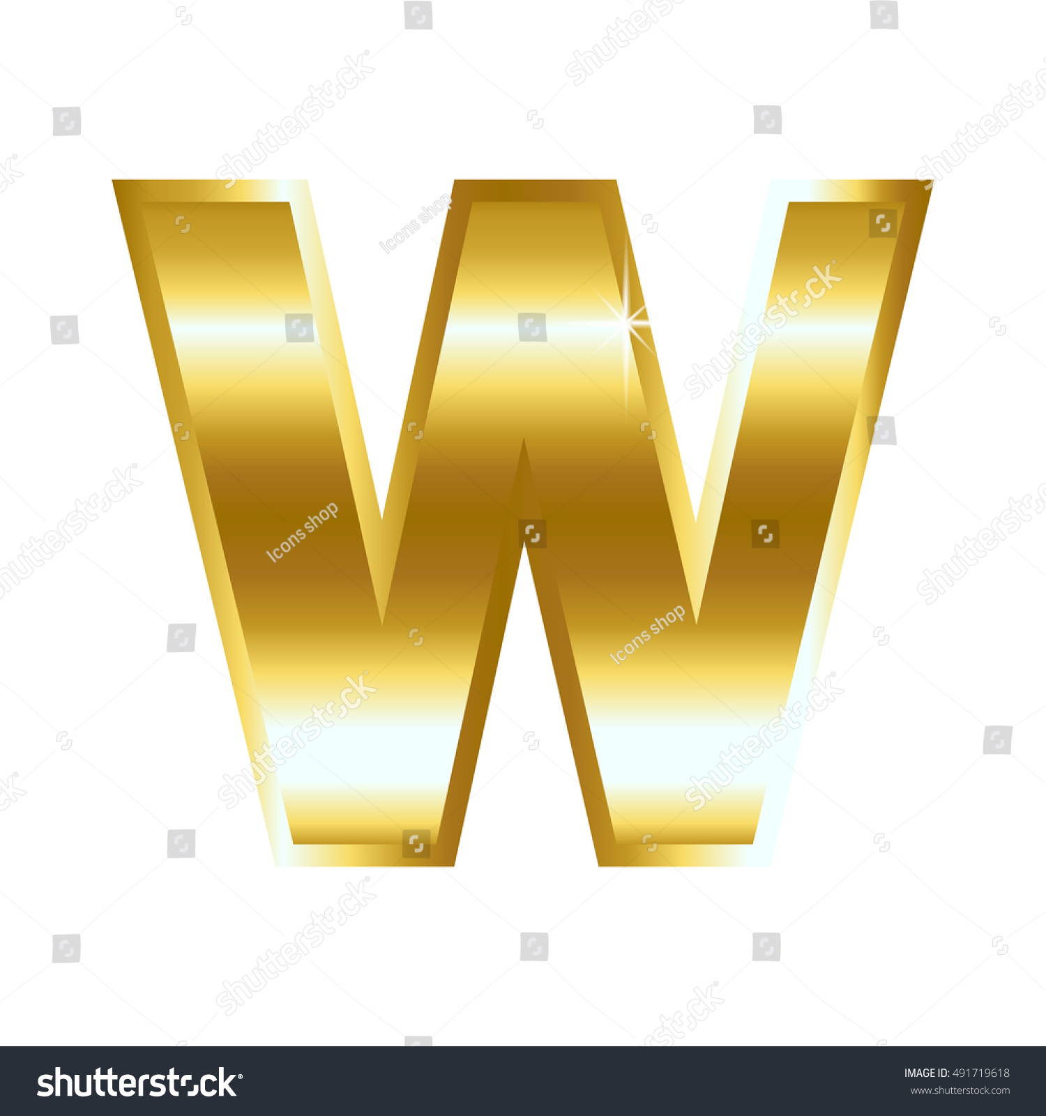 Letter W Gold Solid Alphabet: เวกเตอร์สต็อก (ปลอดค่าลิขสิทธิ์ ...