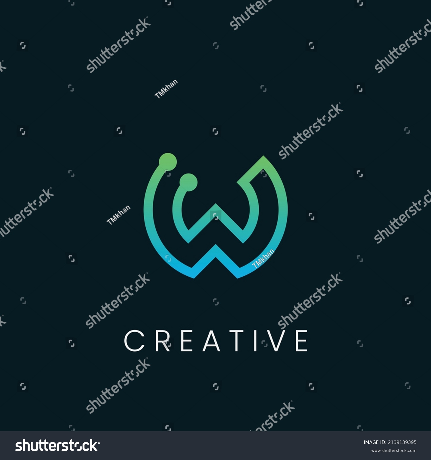 Letter W Technology Logo Design Vector Stock Vector (Royalty Free ...