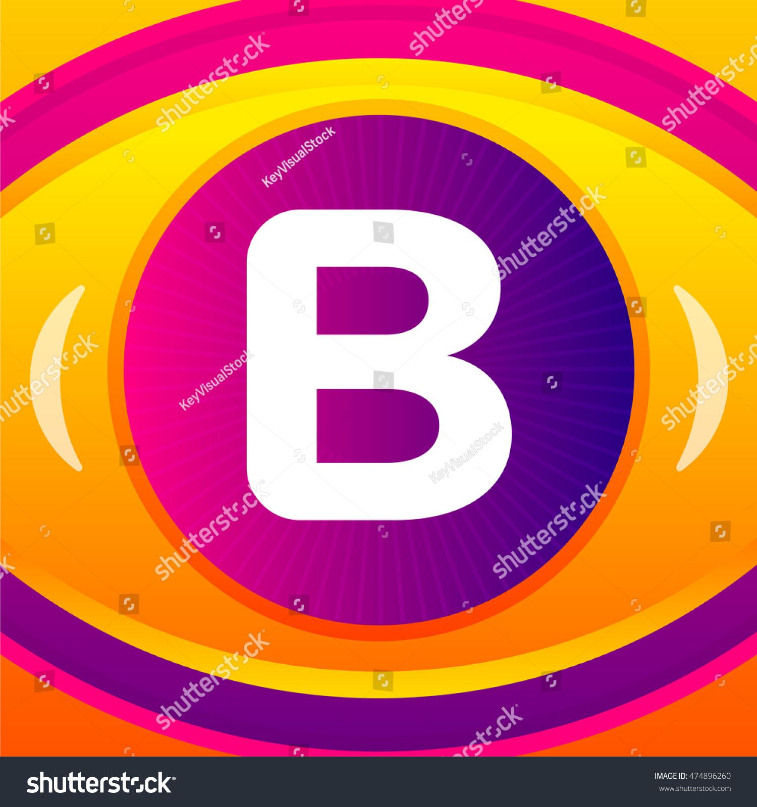 Letter Eye Icon Background Vector Logo Stock Vector (Royalty Free ...